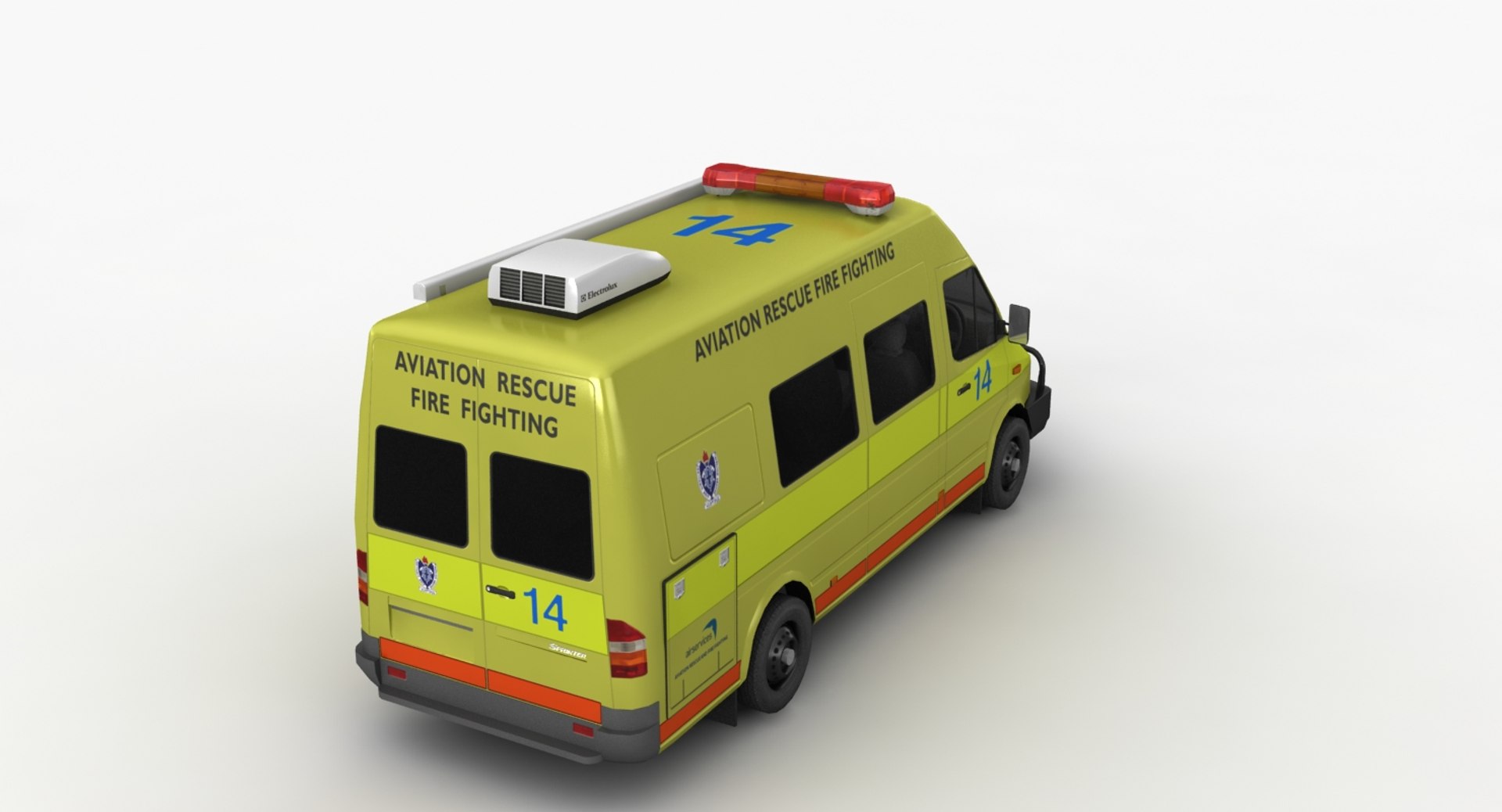 3d Model Mercedes Sprinter Fighting