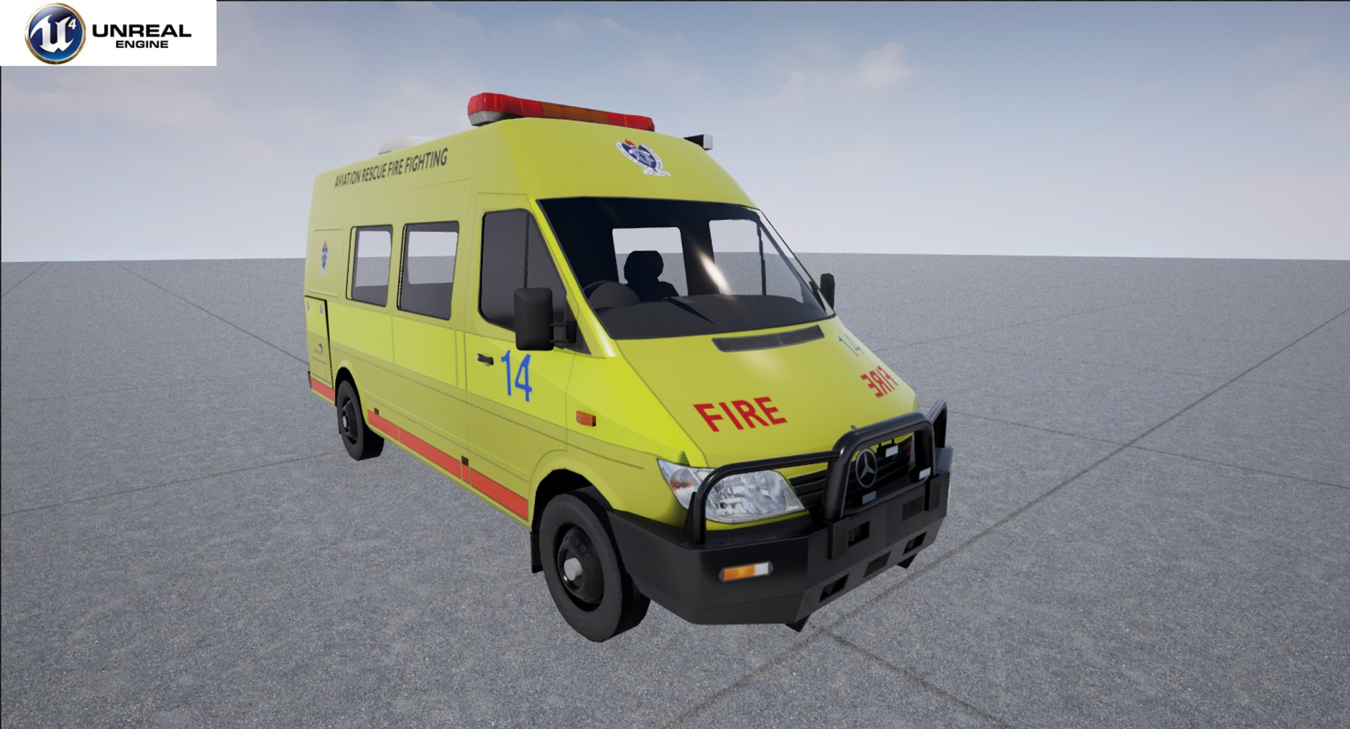 3d Model Mercedes Sprinter Fighting