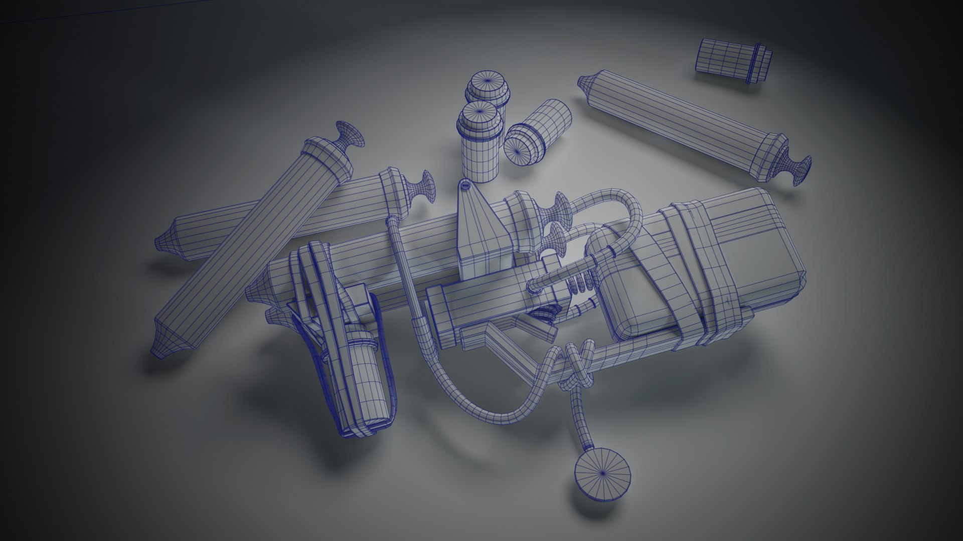 Syringe Fantasy Gun 3D Model - TurboSquid 2261585