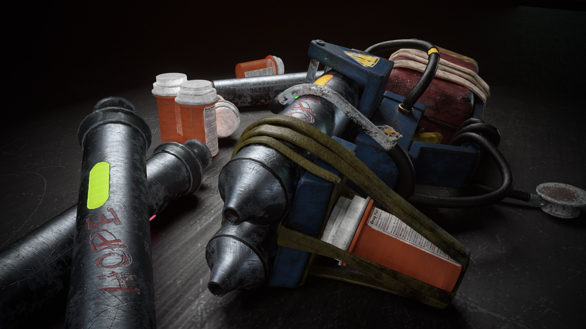 Syringe Fantasy Gun 3D Model - TurboSquid 2261585