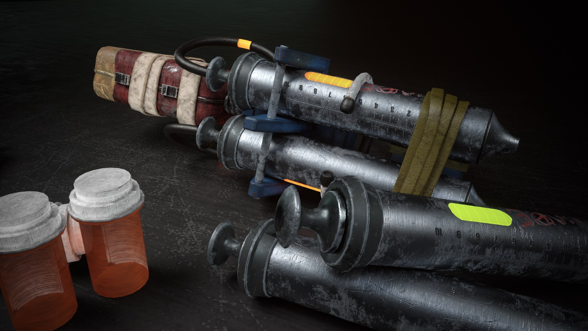 Syringe Fantasy Gun 3D Model - TurboSquid 2261585