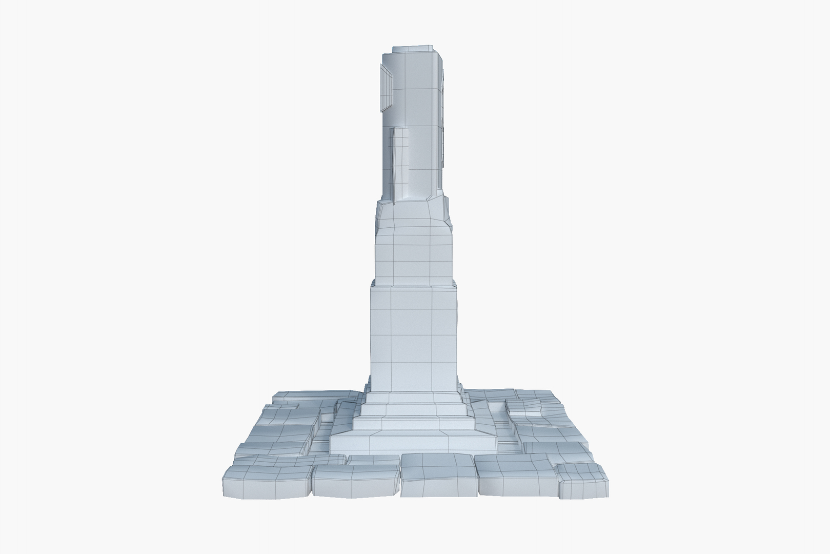 Column Damaged Pillar 3D - TurboSquid 1314311