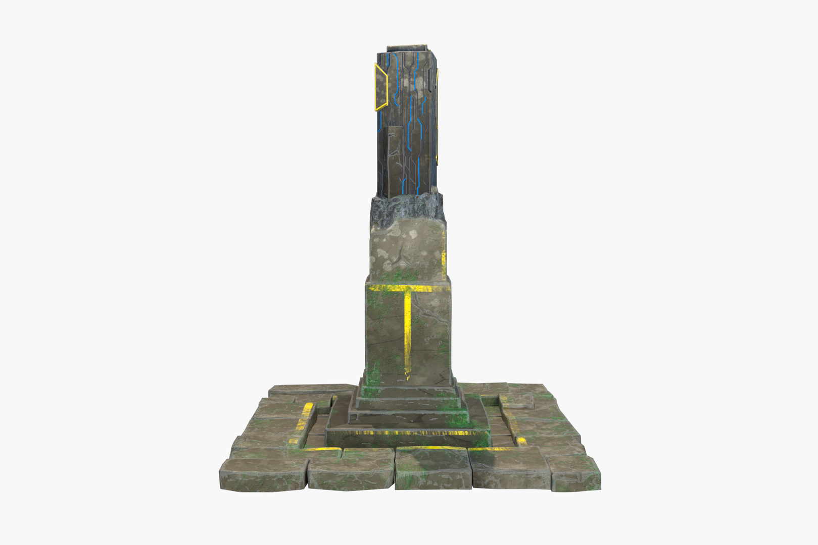 Column Damaged Pillar 3D - TurboSquid 1314311