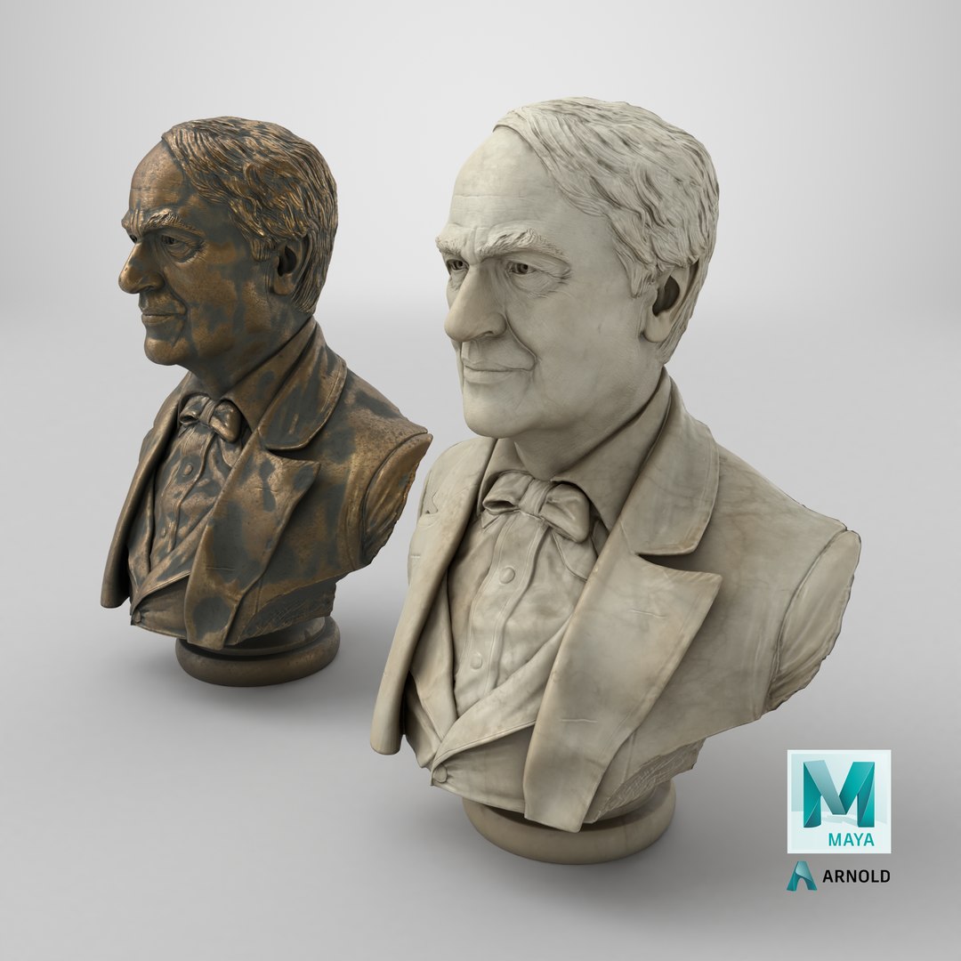Bust Thomas Edison 3d Model