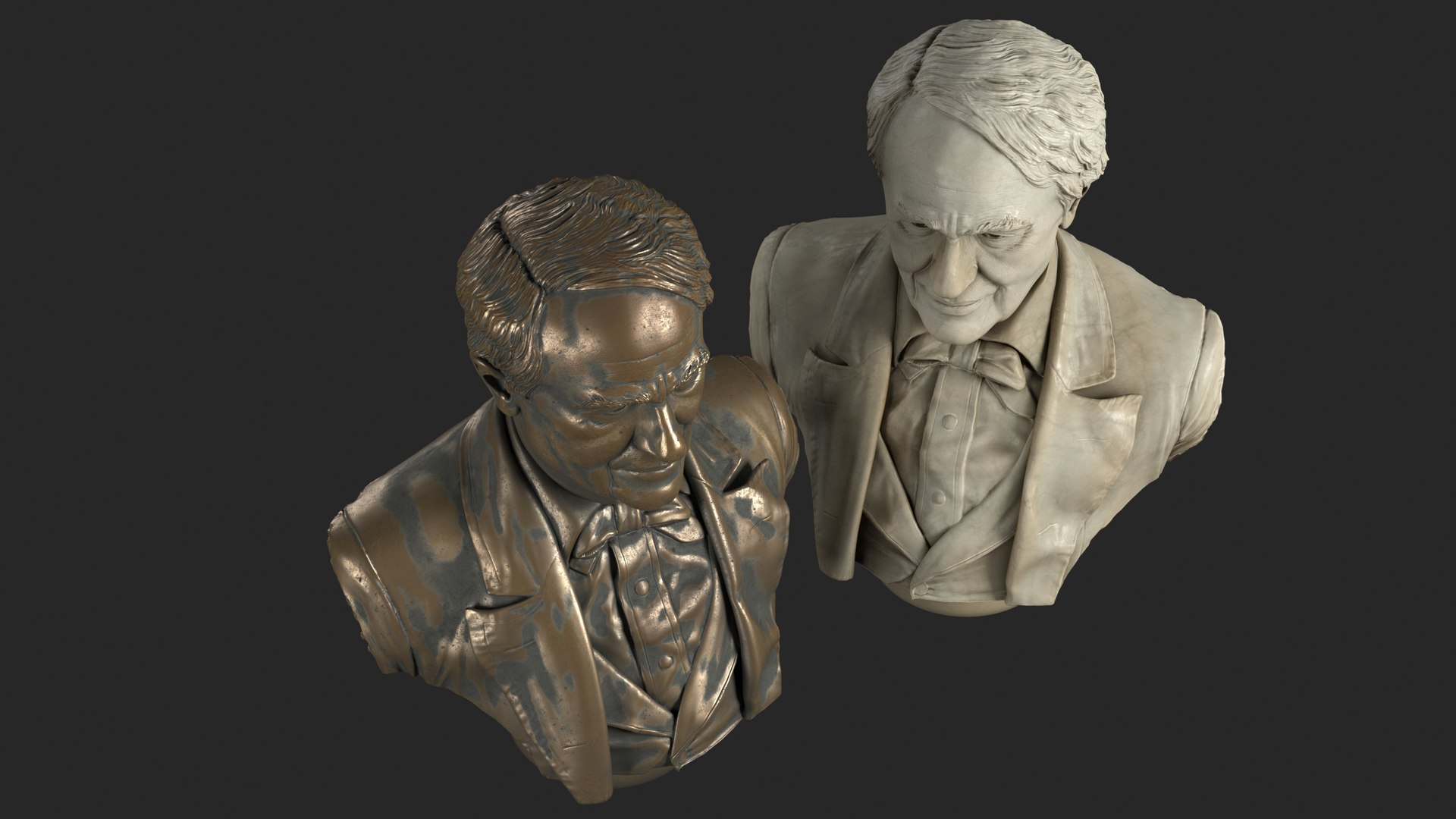 Bust Thomas Edison 3d Model