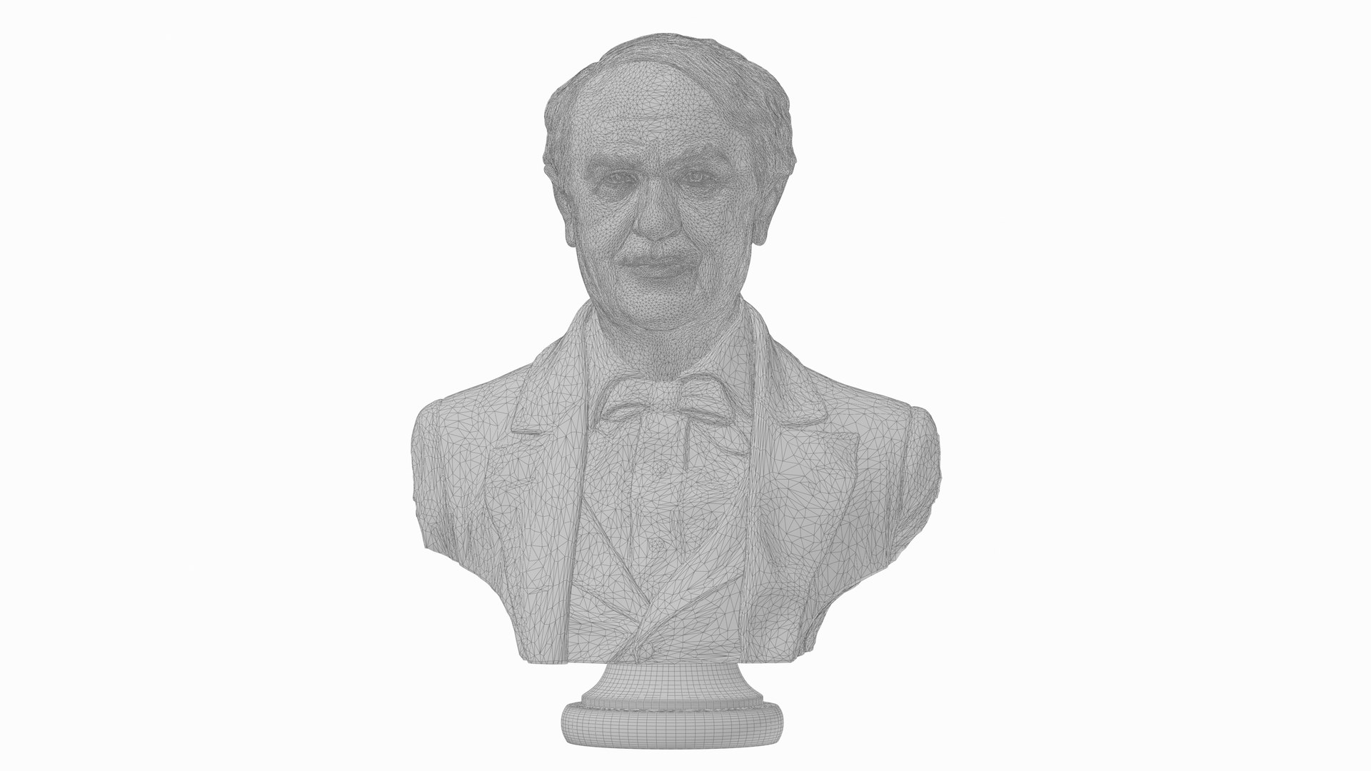 Bust Thomas Edison 3d Model