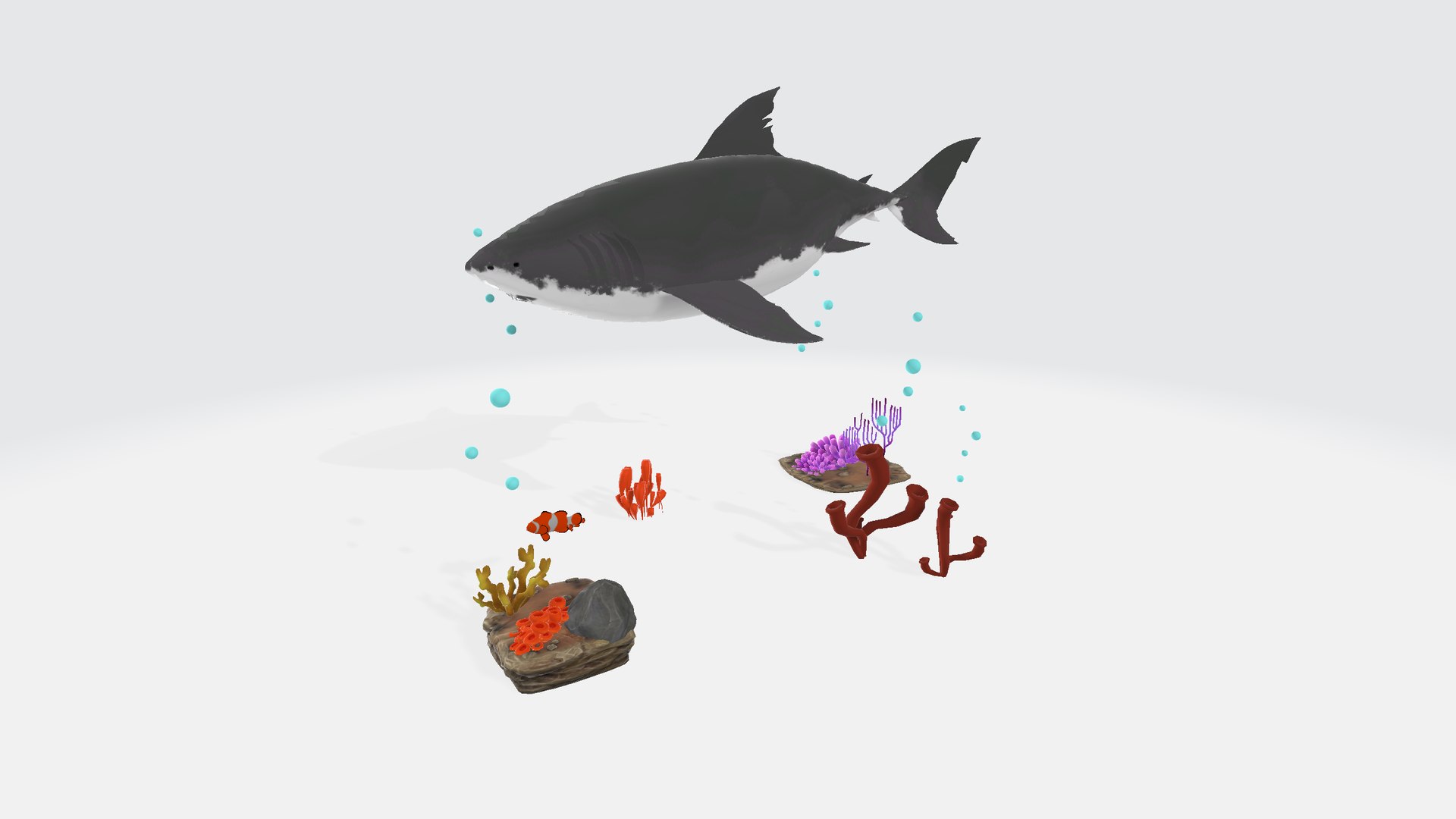 Shark Scene 3D - TurboSquid 2398638