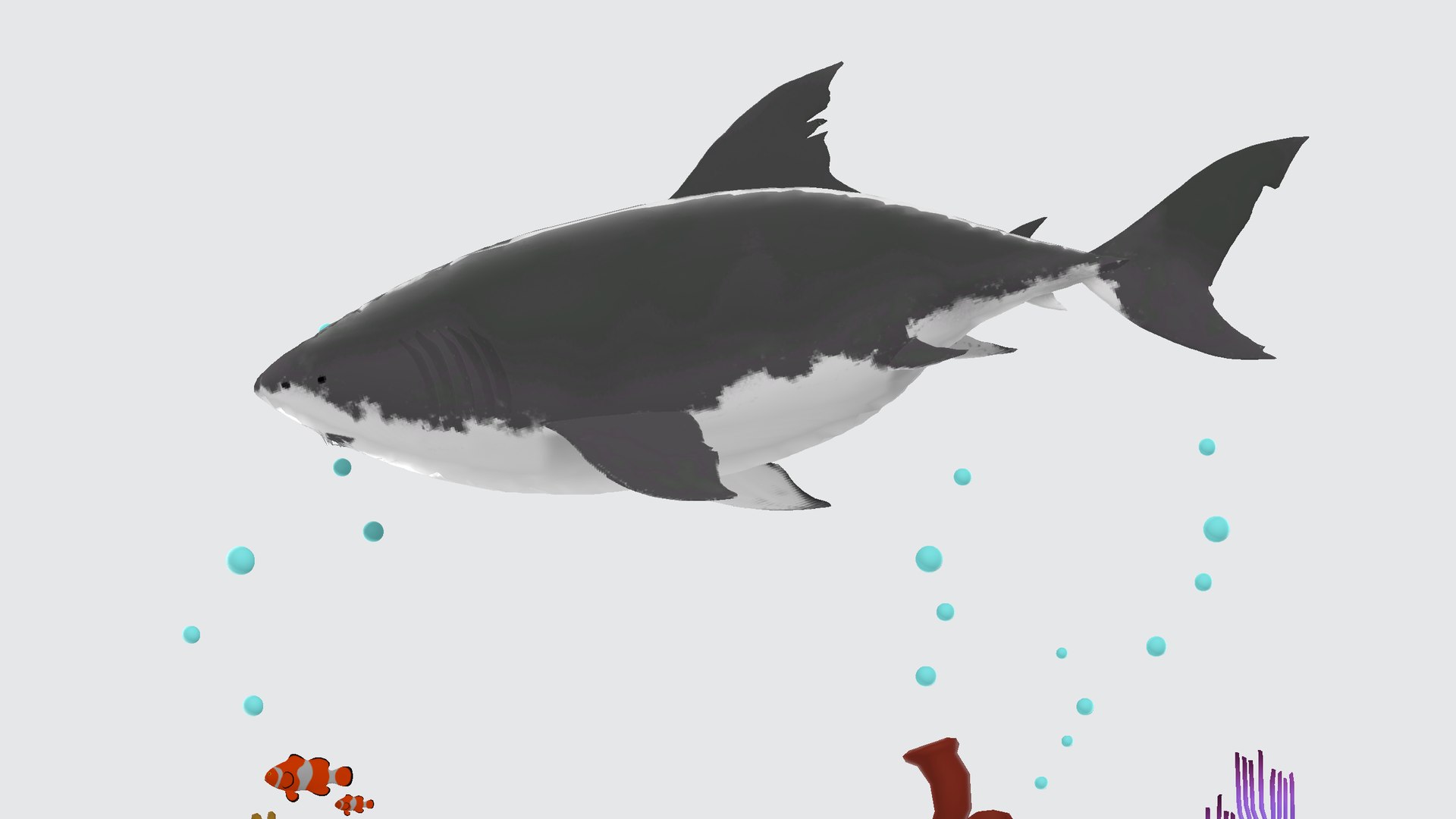 Shark Scene 3D - TurboSquid 2398638