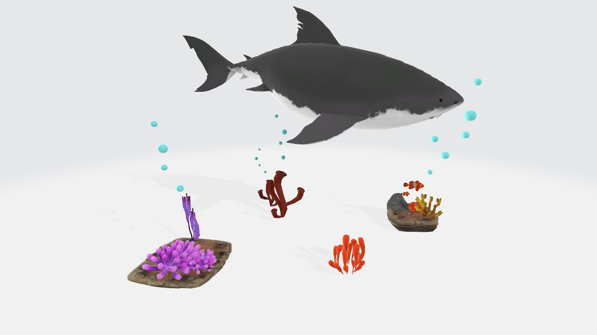 Shark Scene 3D - TurboSquid 2398638