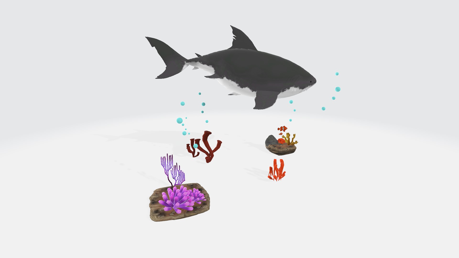 Shark Scene 3D - TurboSquid 2398638