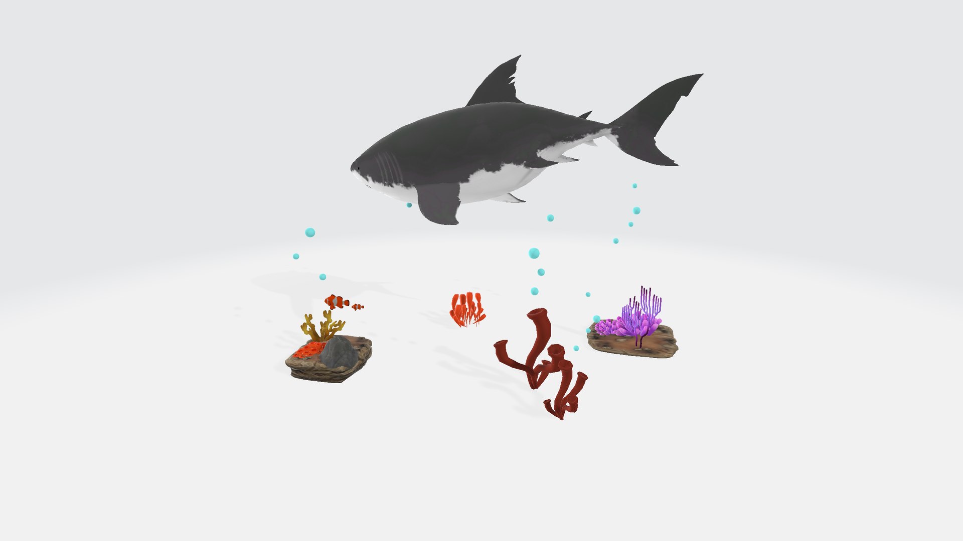 Shark Scene 3D - TurboSquid 2398638