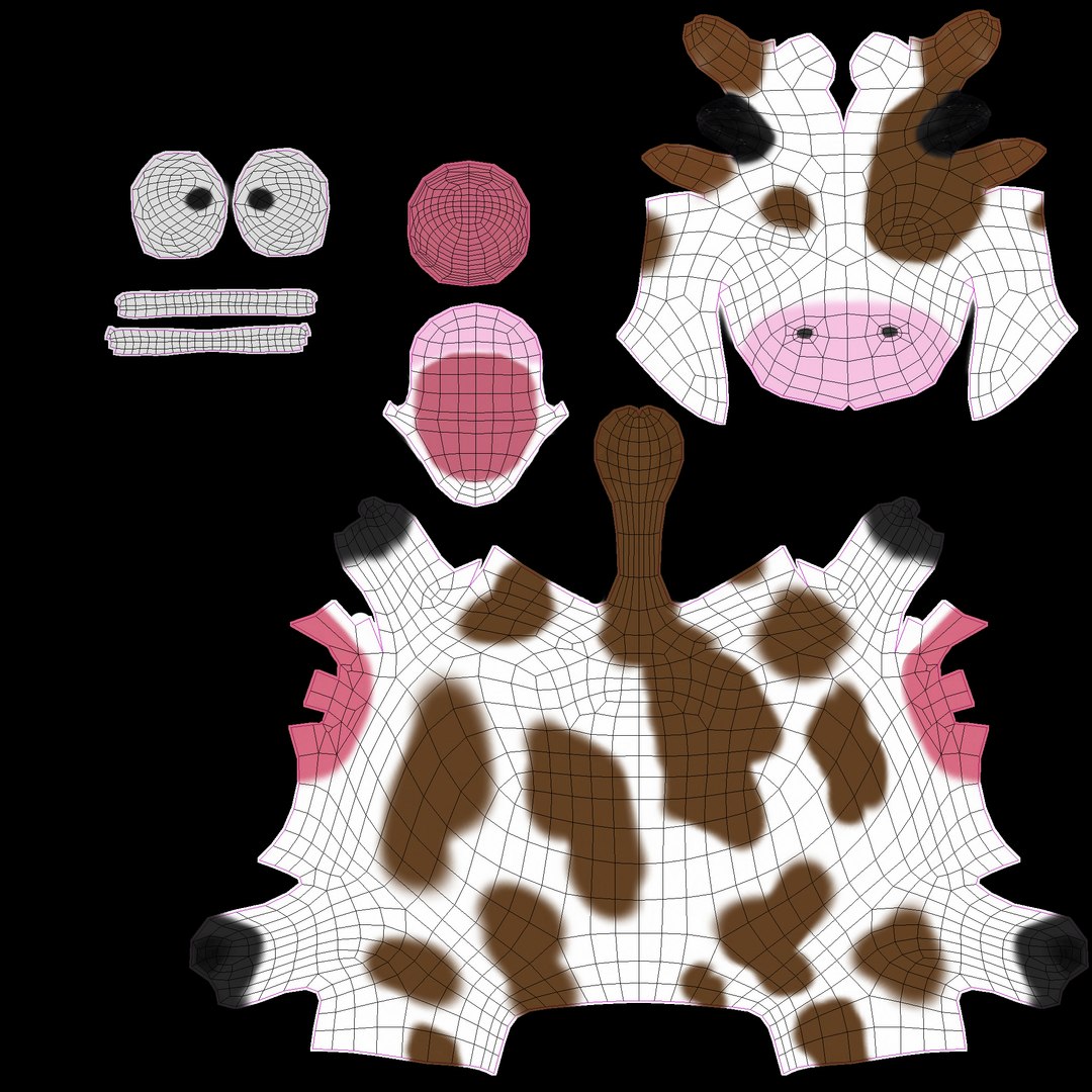 3d Model Of Character Cow