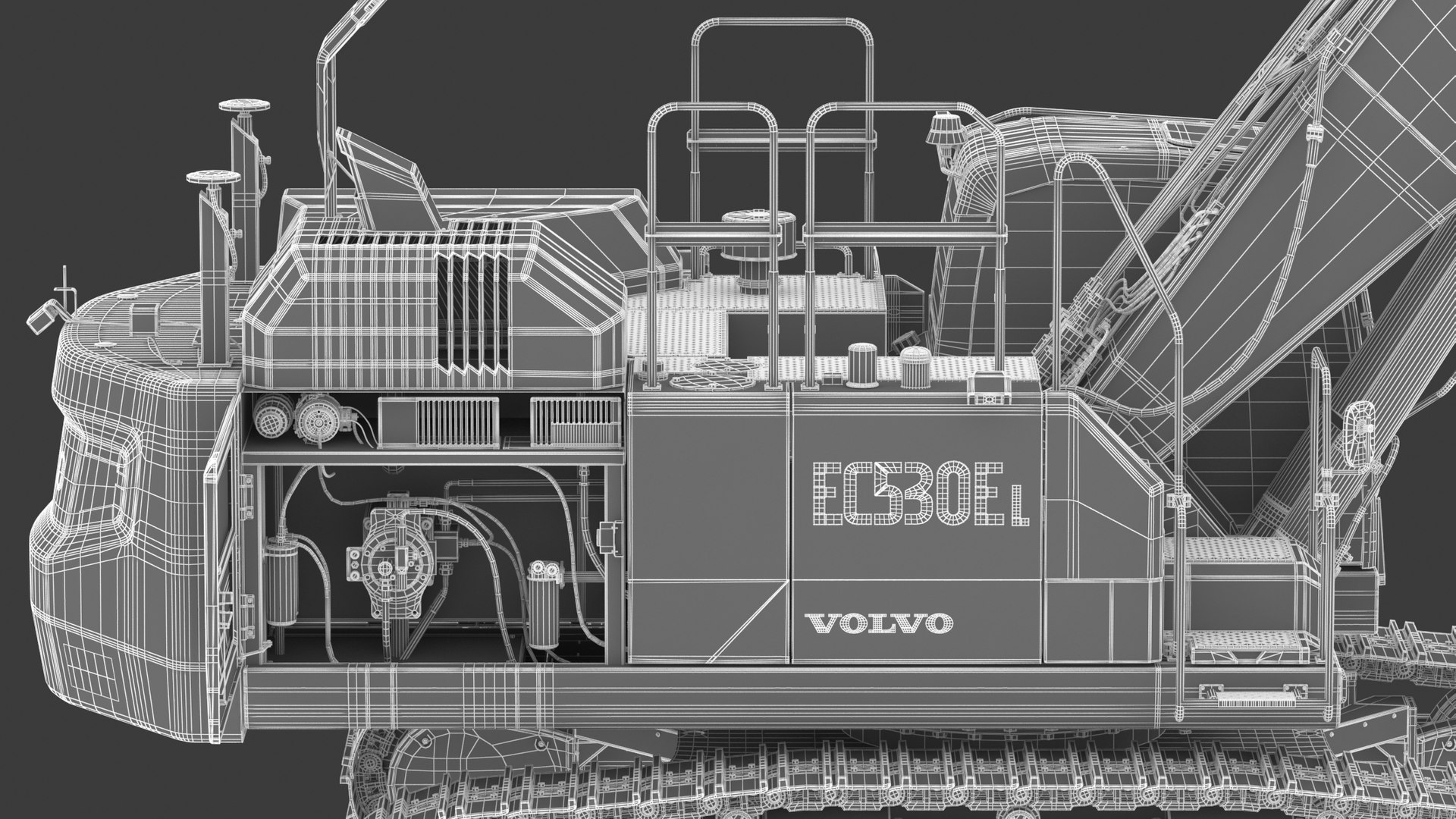 Volvo EC530EL Excavator 3D - TurboSquid 2073727