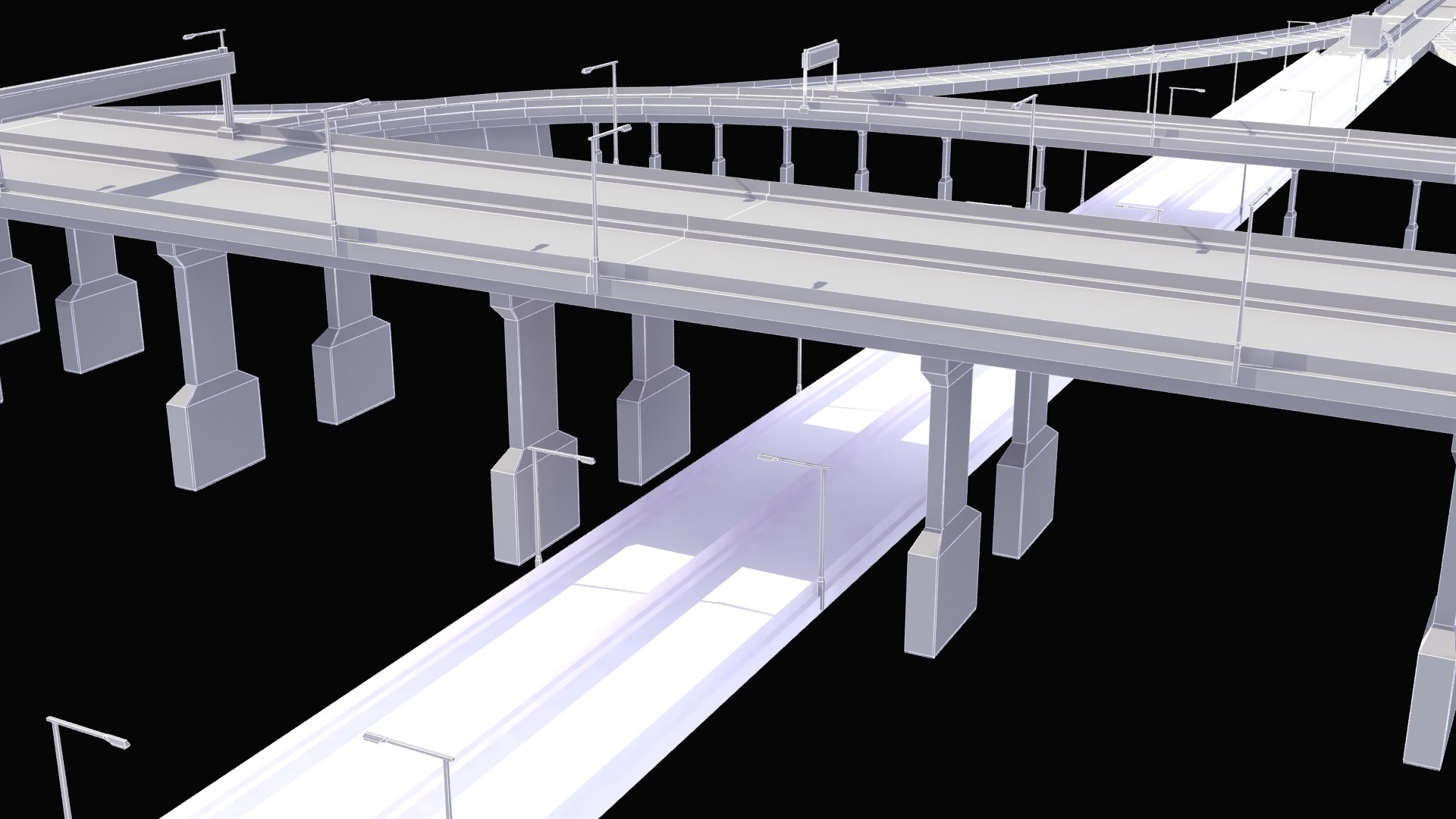3dsmax Highway Road Rt