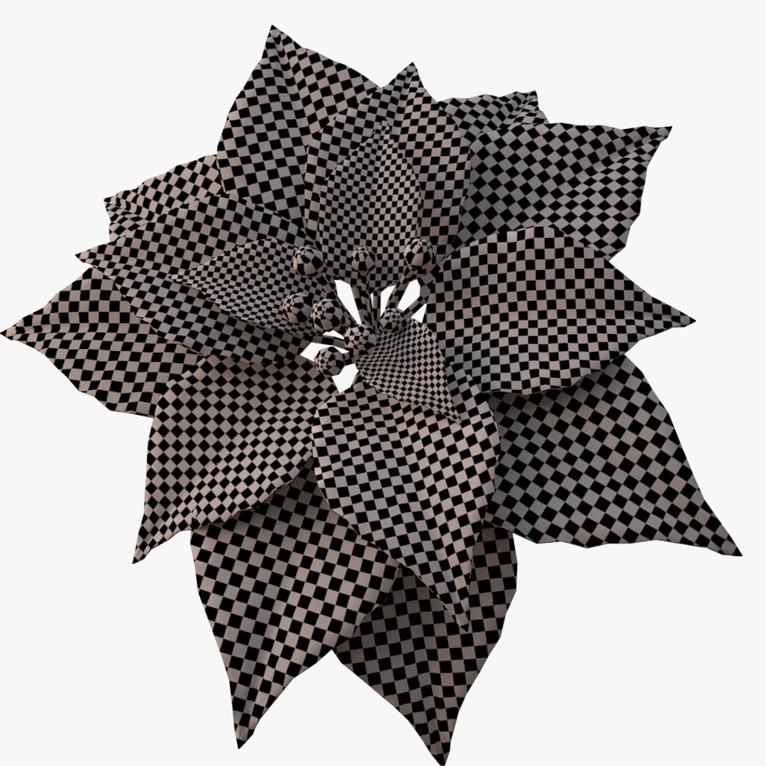 3d Model Of Christmas Flower