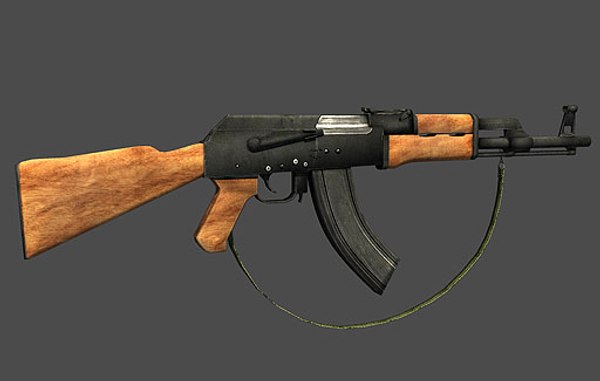 3d ak 47 model