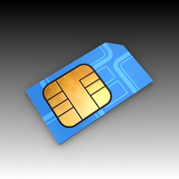 sim card 3d model