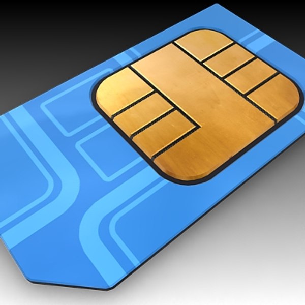 sim card 3d model