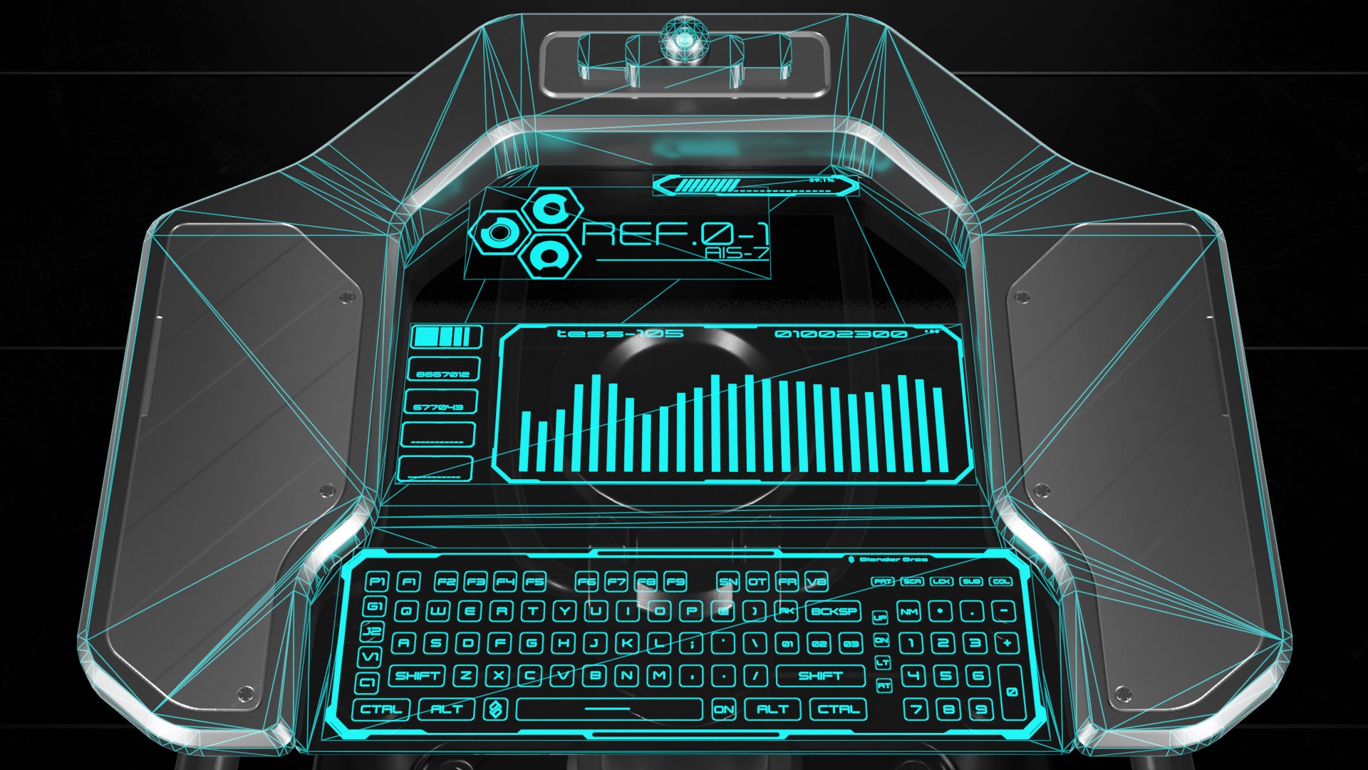 3D Sci Fi Console - TurboSquid 2212515
