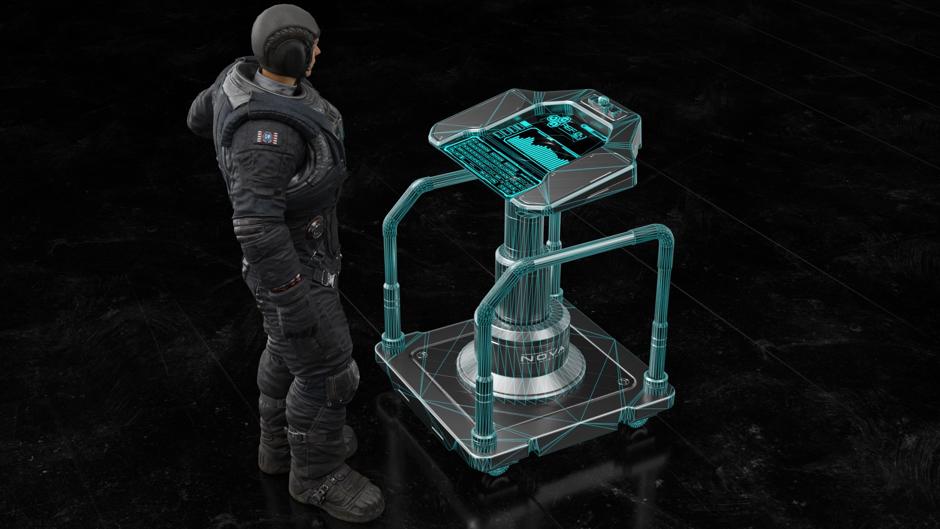 3D Sci Fi Console - TurboSquid 2212515