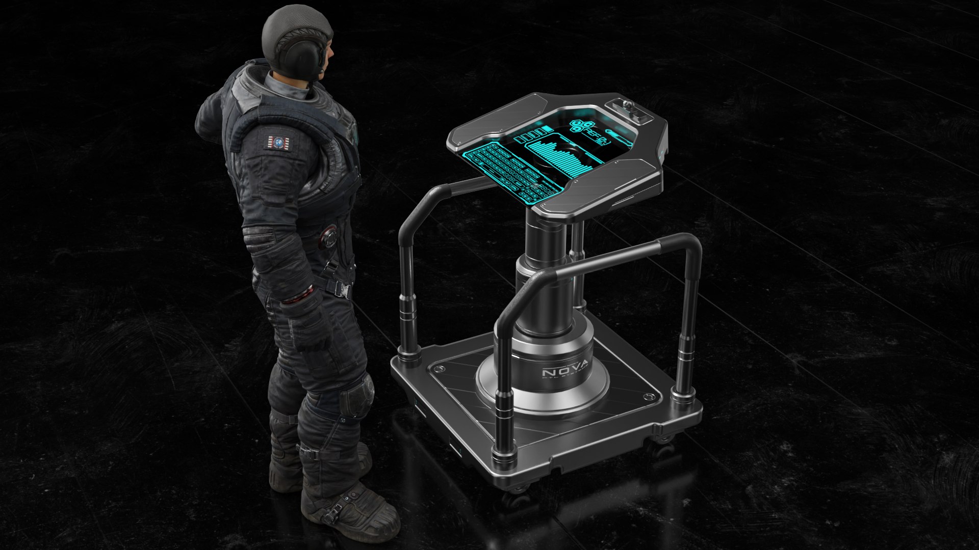 3D Sci Fi Console - TurboSquid 2212515