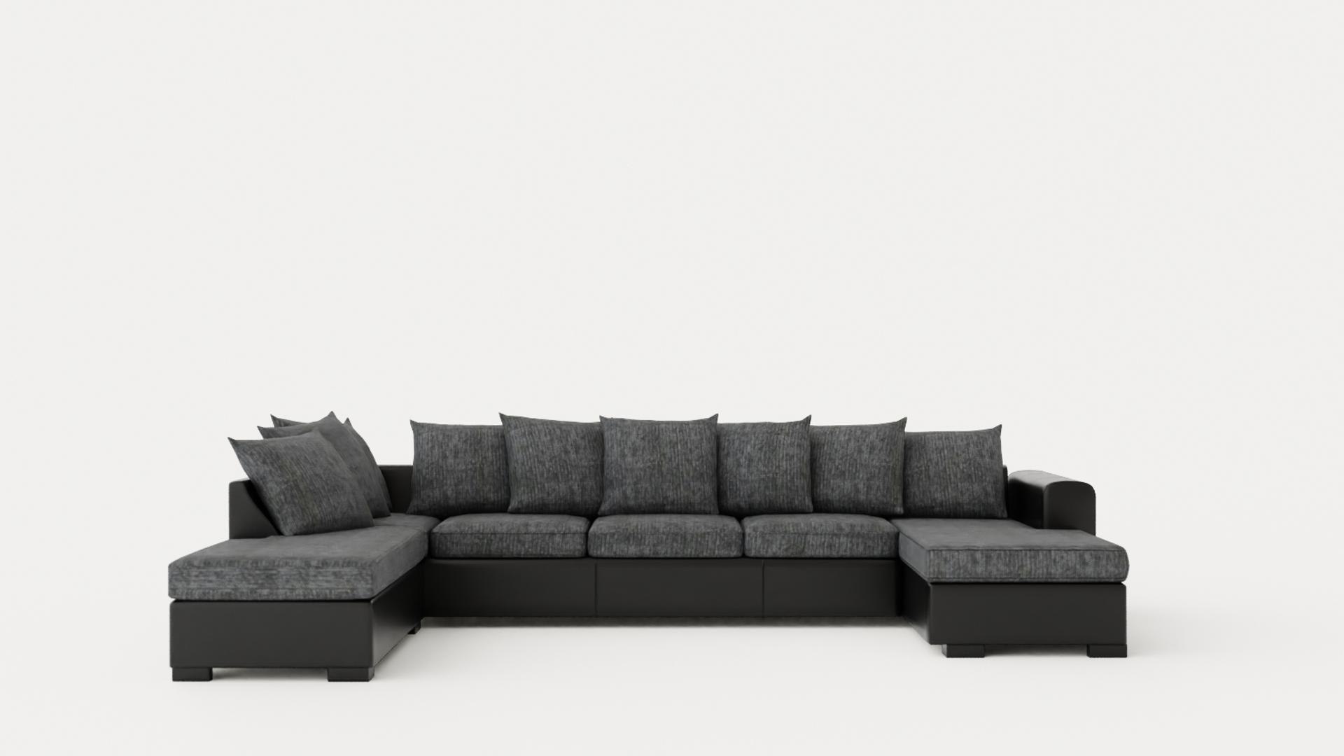 Ocean U Sofa Large With Divan Right Art Leather 3D - TurboSquid 2232102