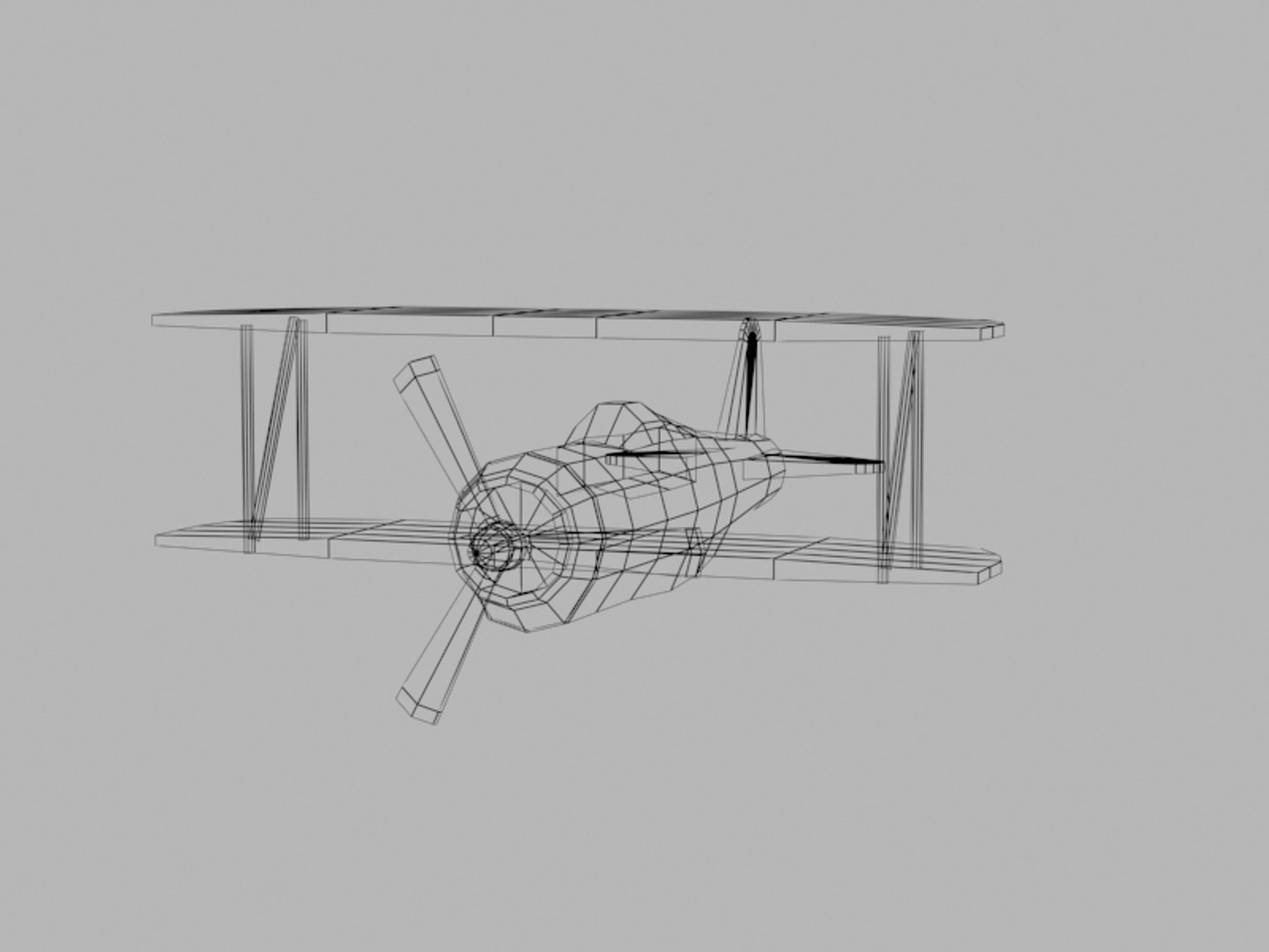 Biplane plane ready games 3D model - TurboSquid 1362188