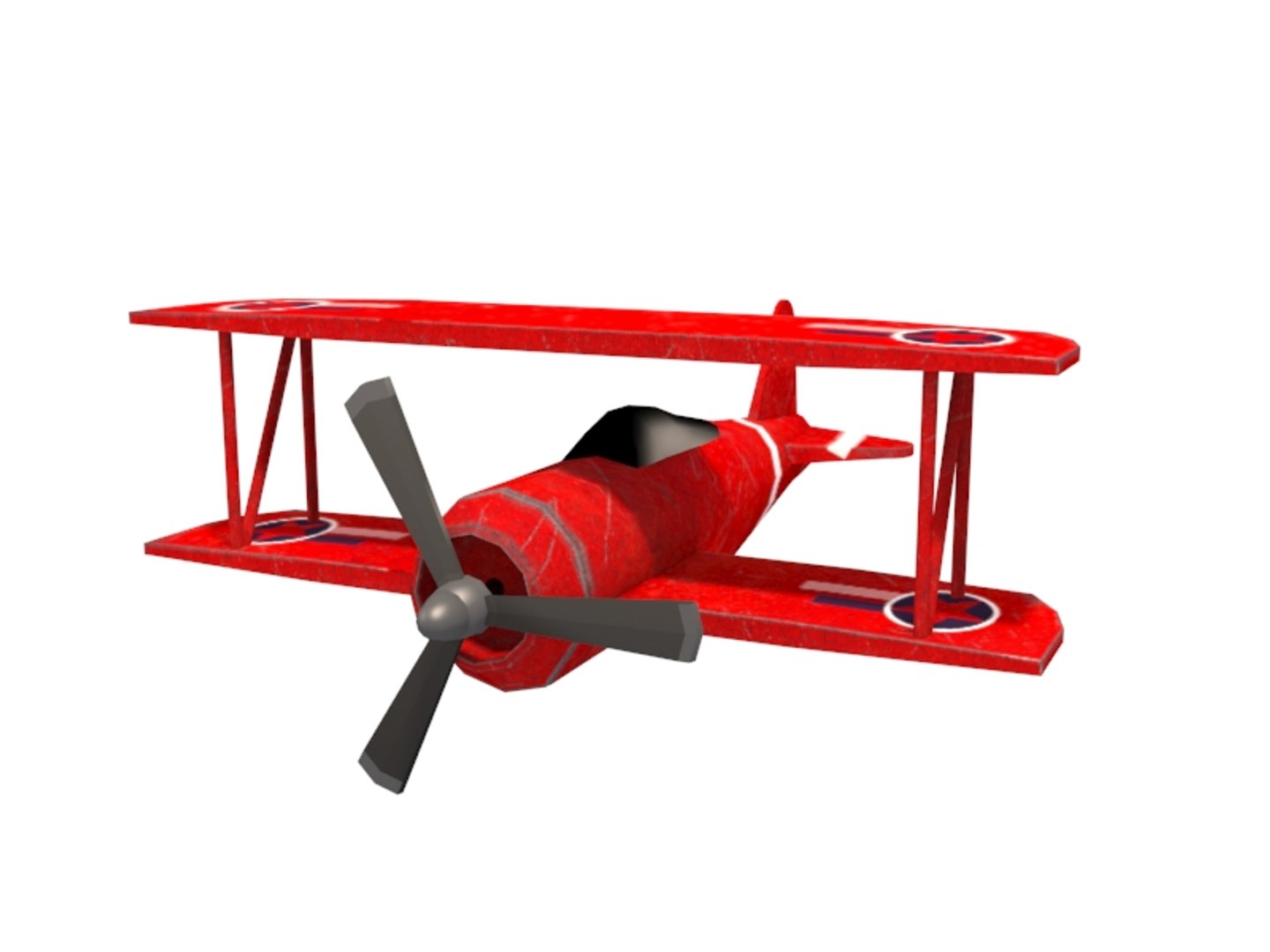 Biplane plane ready games 3D model - TurboSquid 1362188