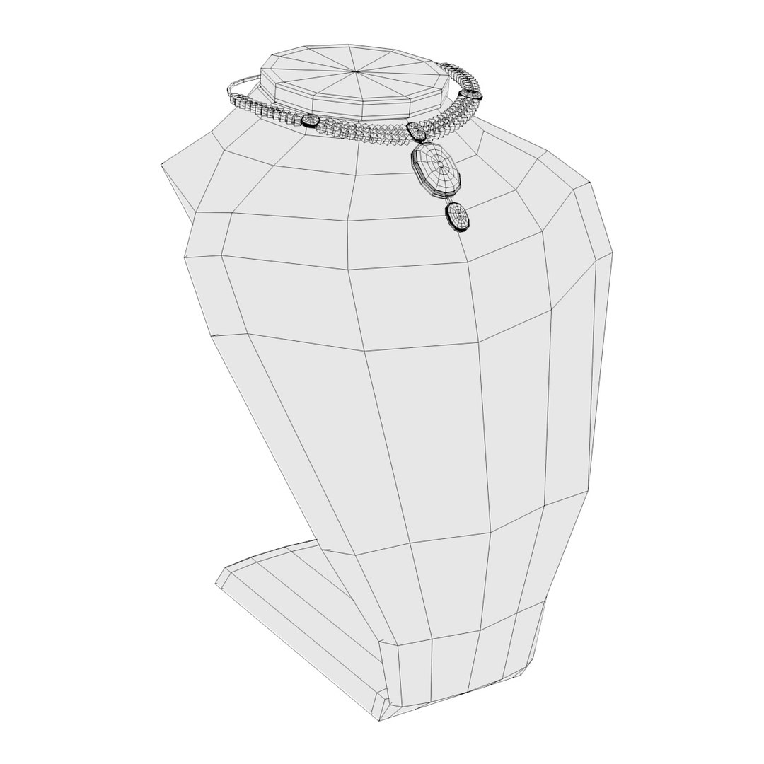 3d Necklace Dummy Model