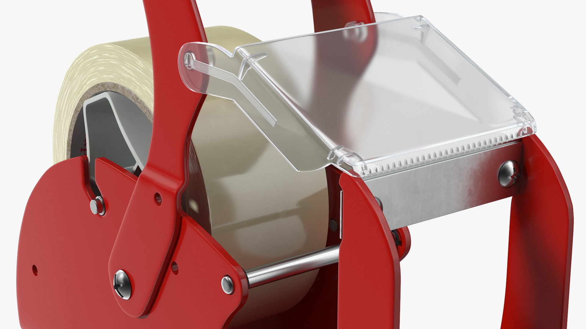 3D Benchtop Tape Dispenser With Safety Guard Yellow - TurboSquid 1828157