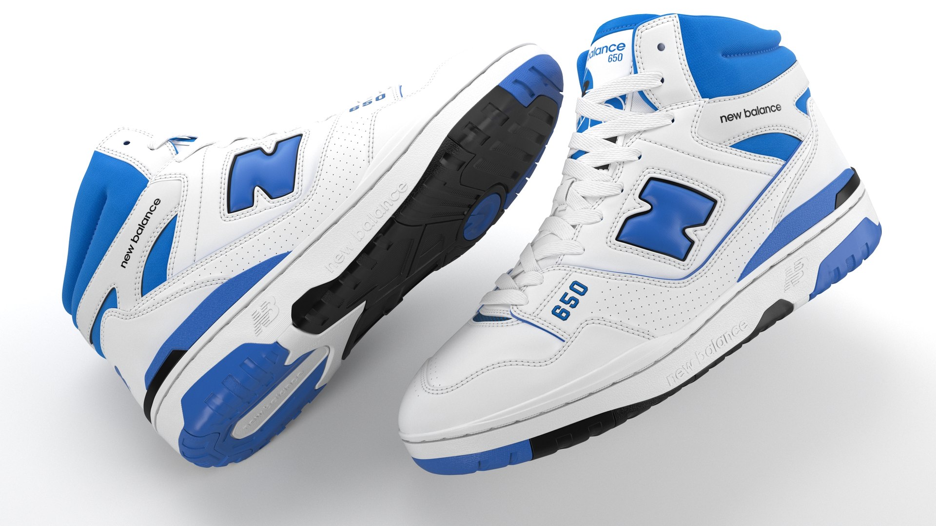 New balance 650 Blue PBR model - TurboSquid 2014944