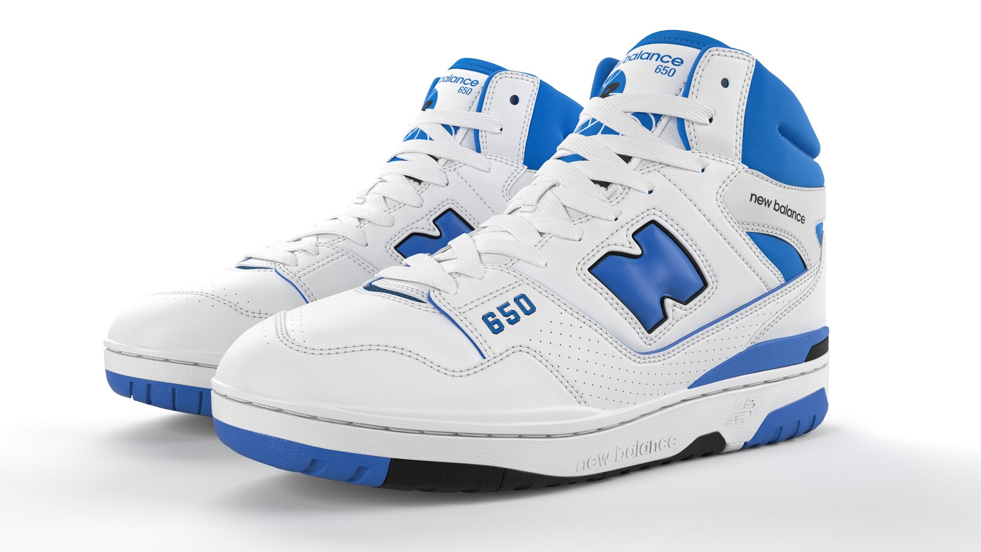 New balance 650 Blue PBR model - TurboSquid 2014944