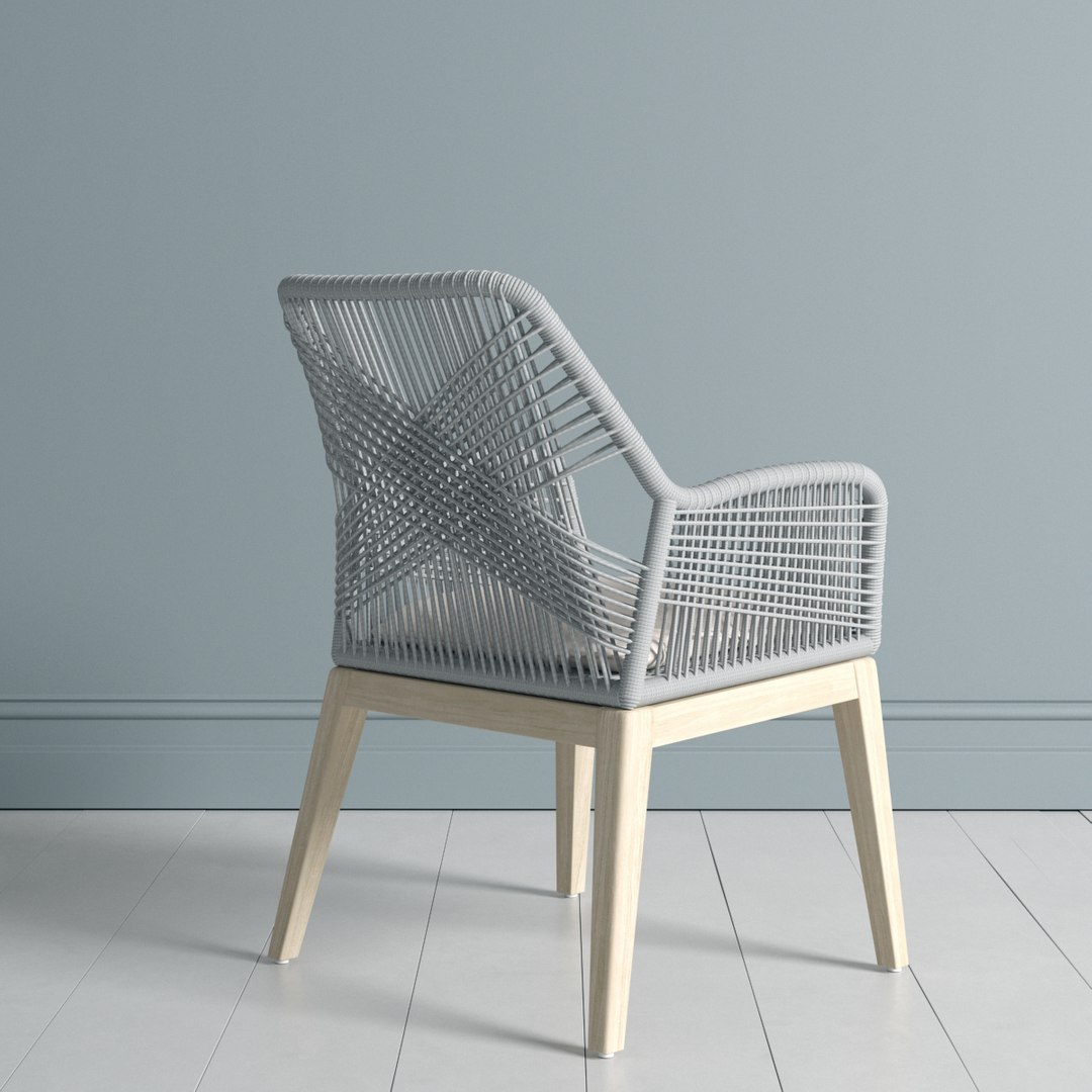 3D Model Loom Arm Chair - TurboSquid 1539293