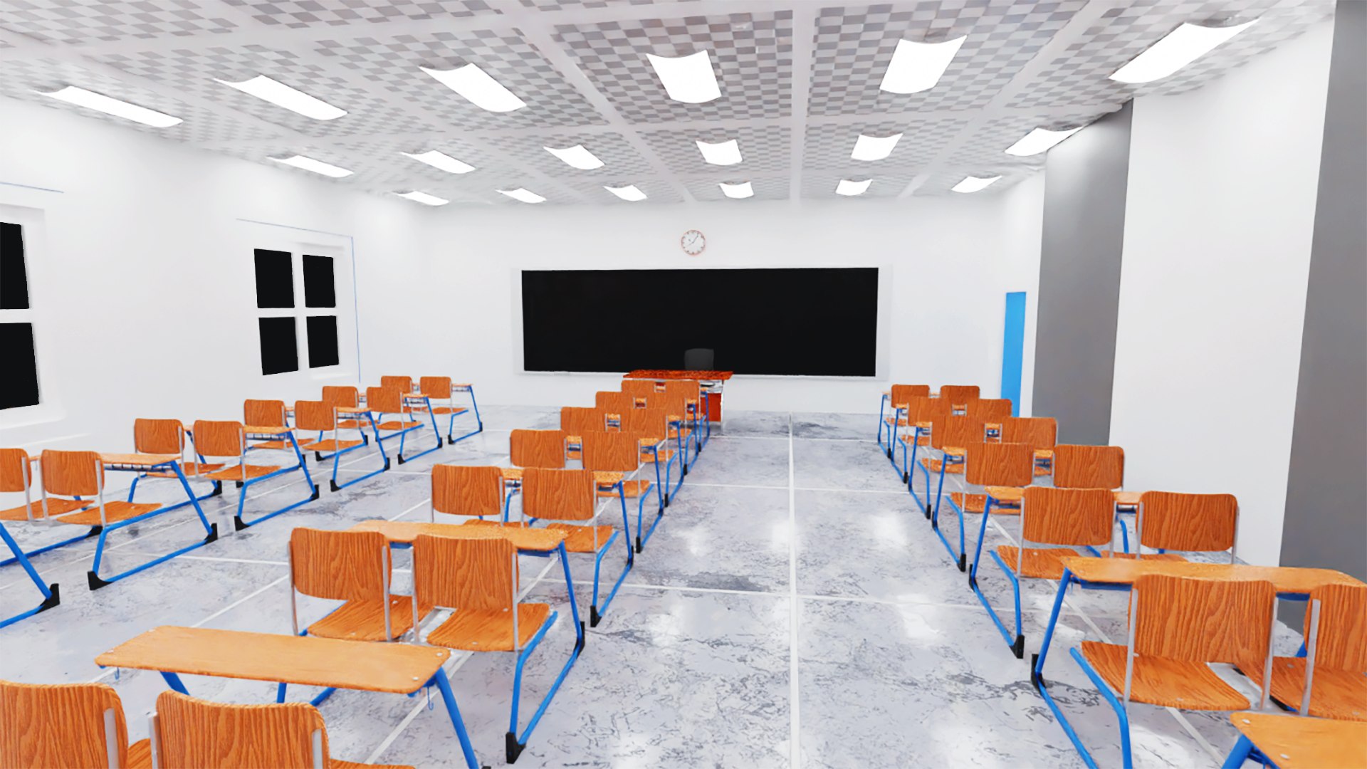 3D Model Classroom - TurboSquid 2070723