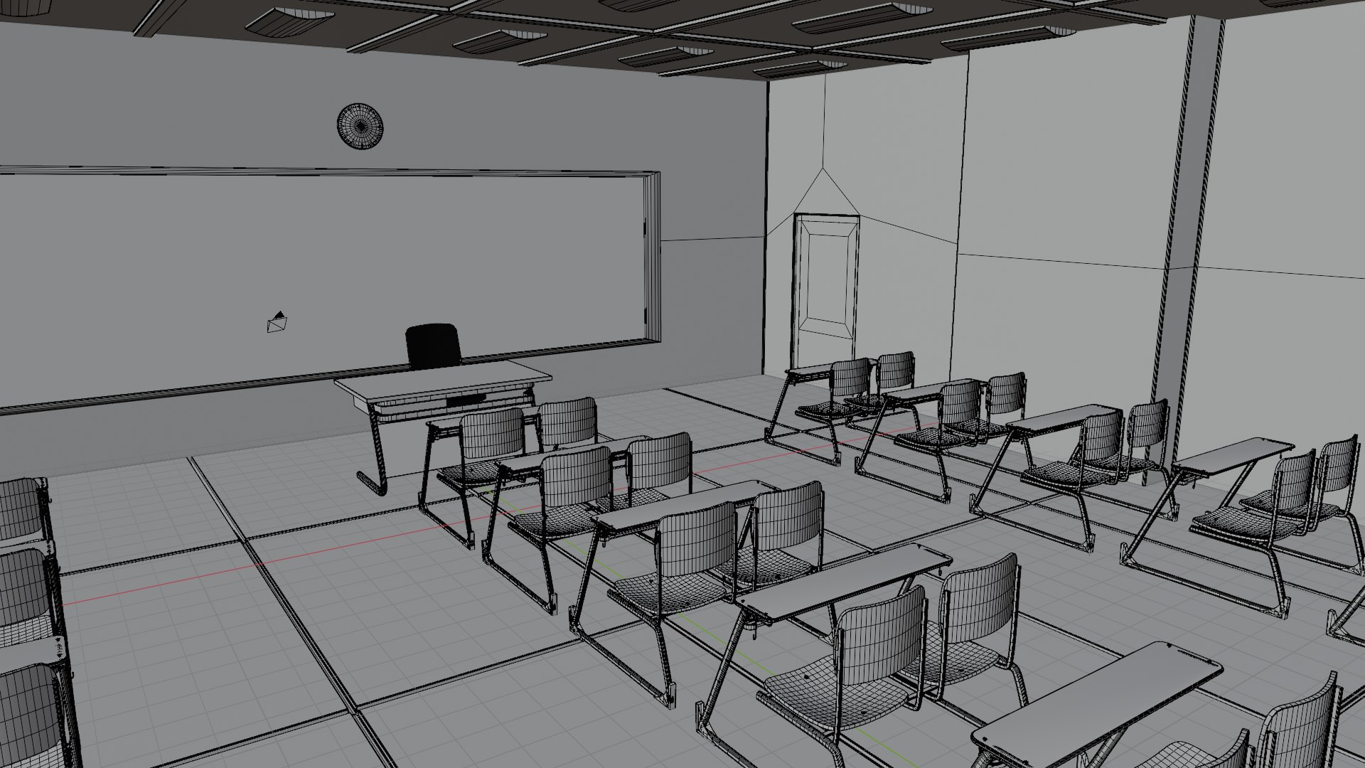 3D Model Classroom - TurboSquid 2070723