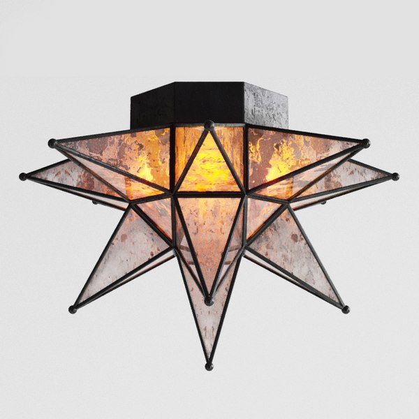Rh moravian star ceiling 3D model - TurboSquid 1226010