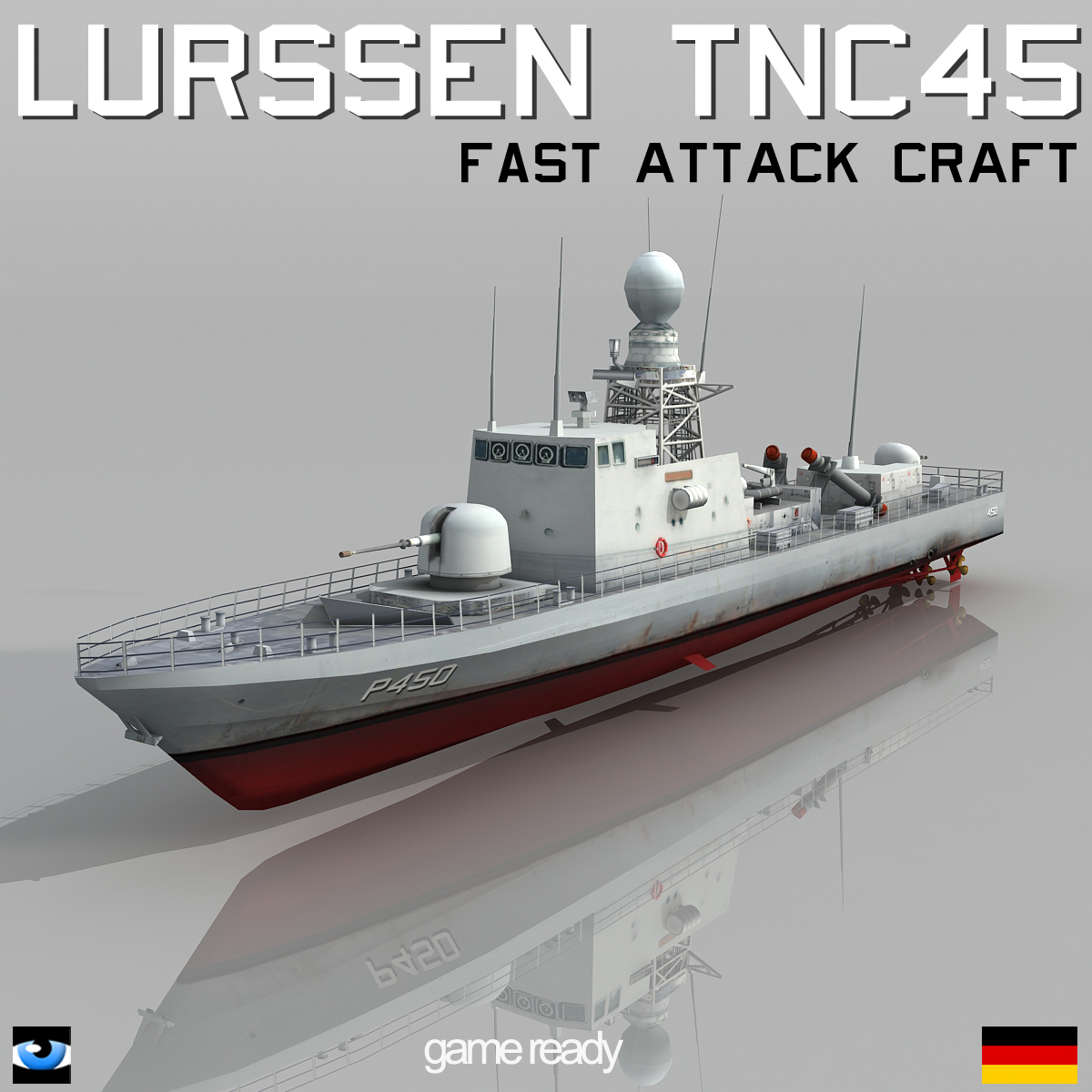 3ds max lurssen tnc 45 missile
