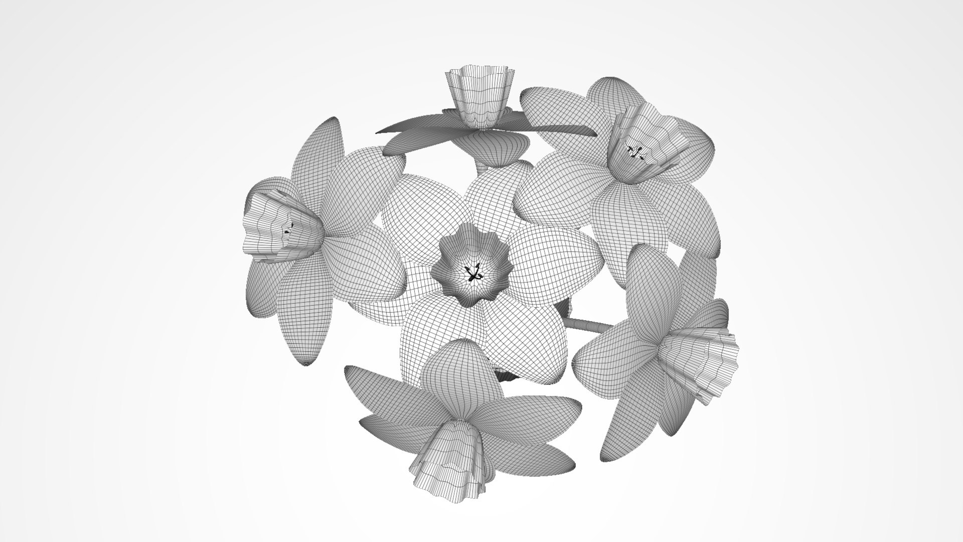 3D daffodil flowers model - TurboSquid 1618379