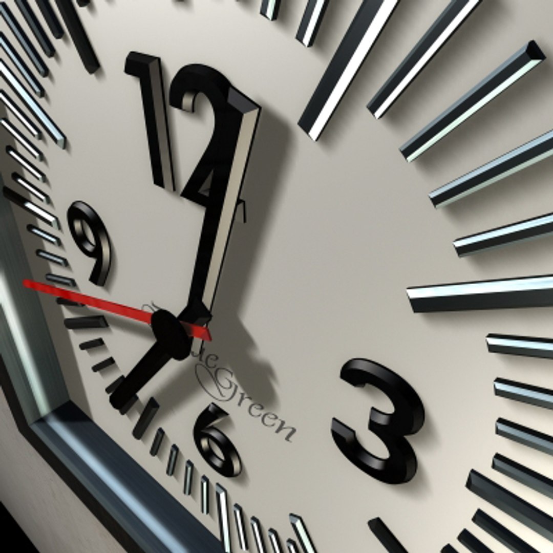 wall clock 3d max