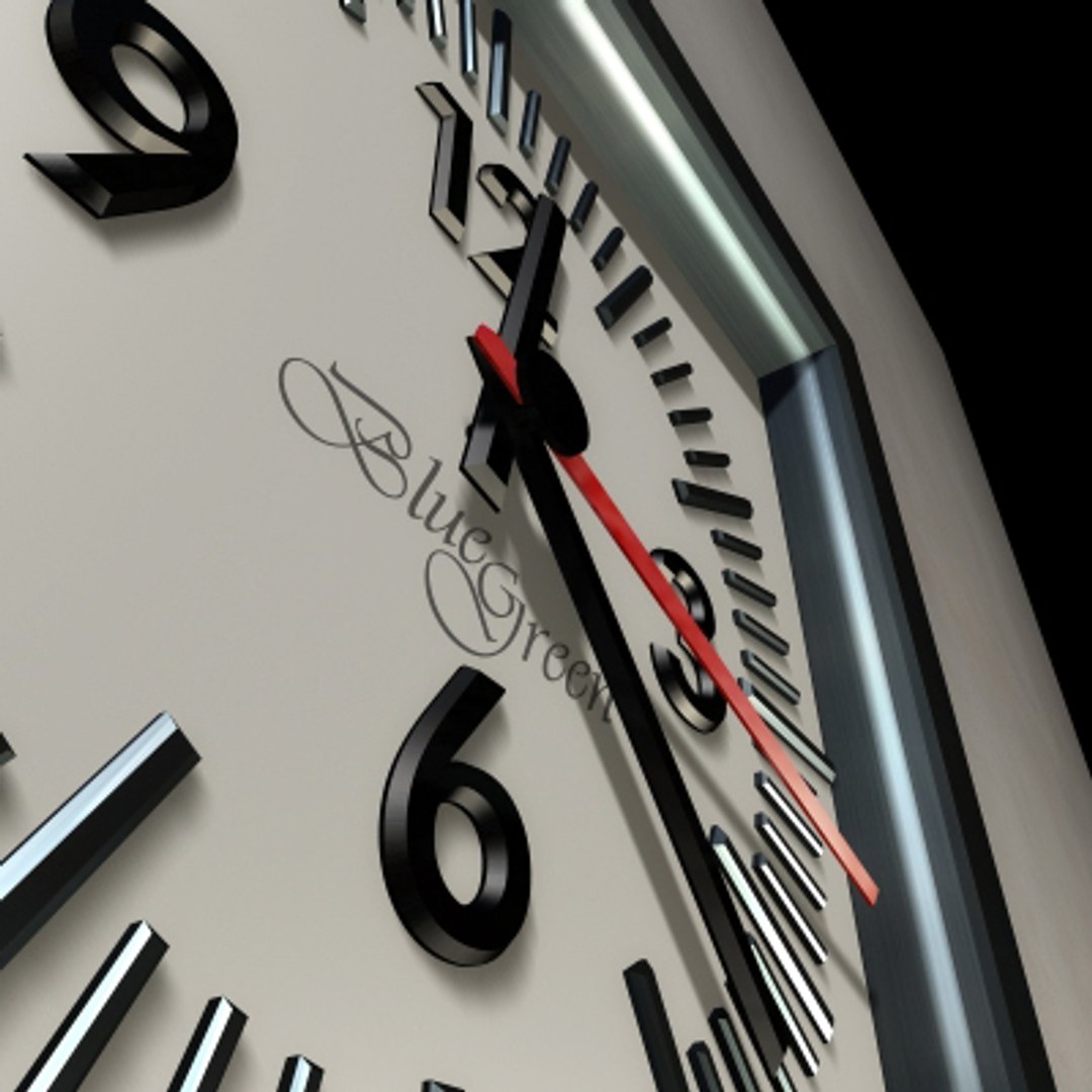 wall clock 3d max