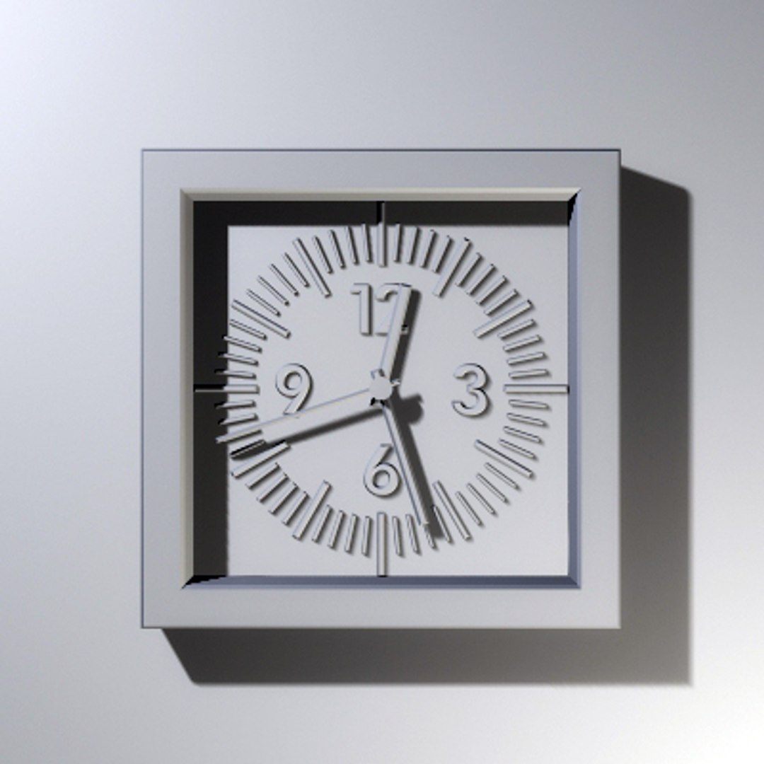 wall clock 3d max