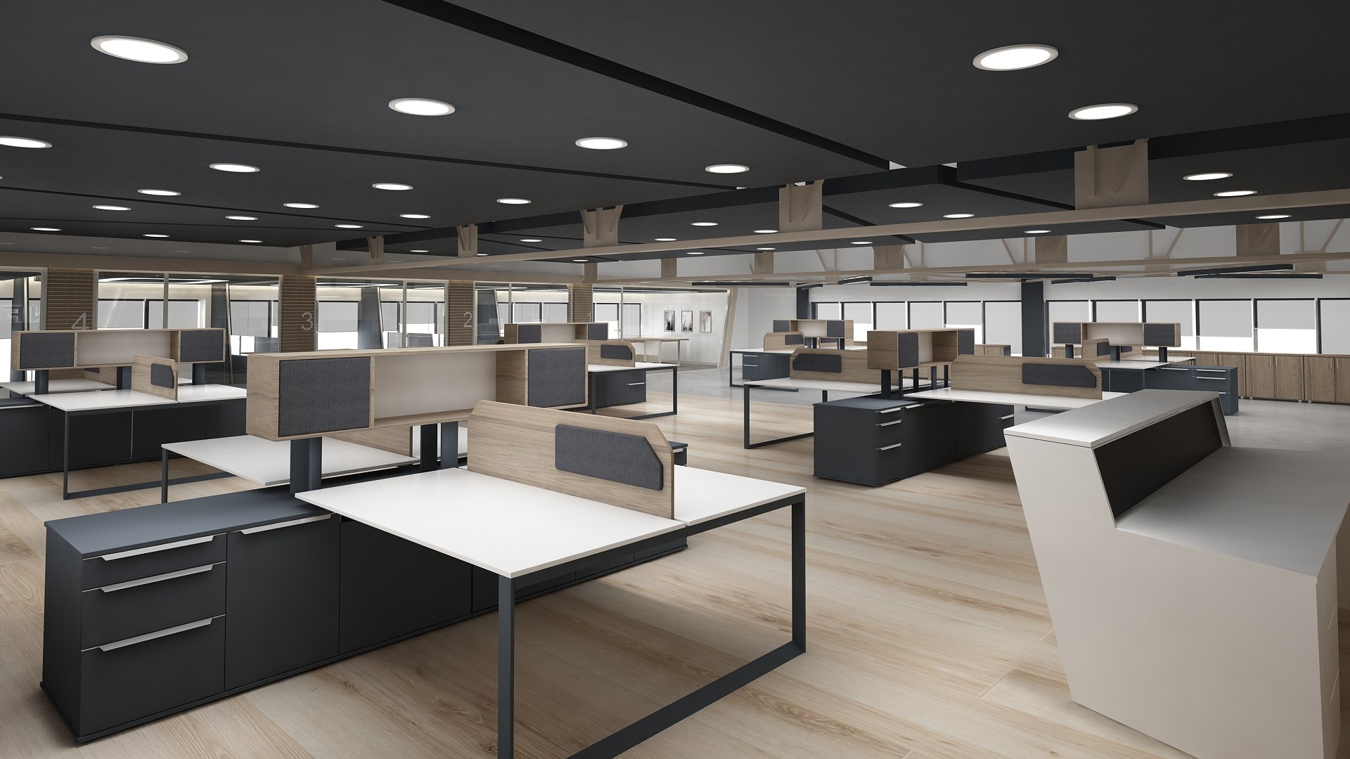 3D Office Interior Model - TurboSquid 2324488