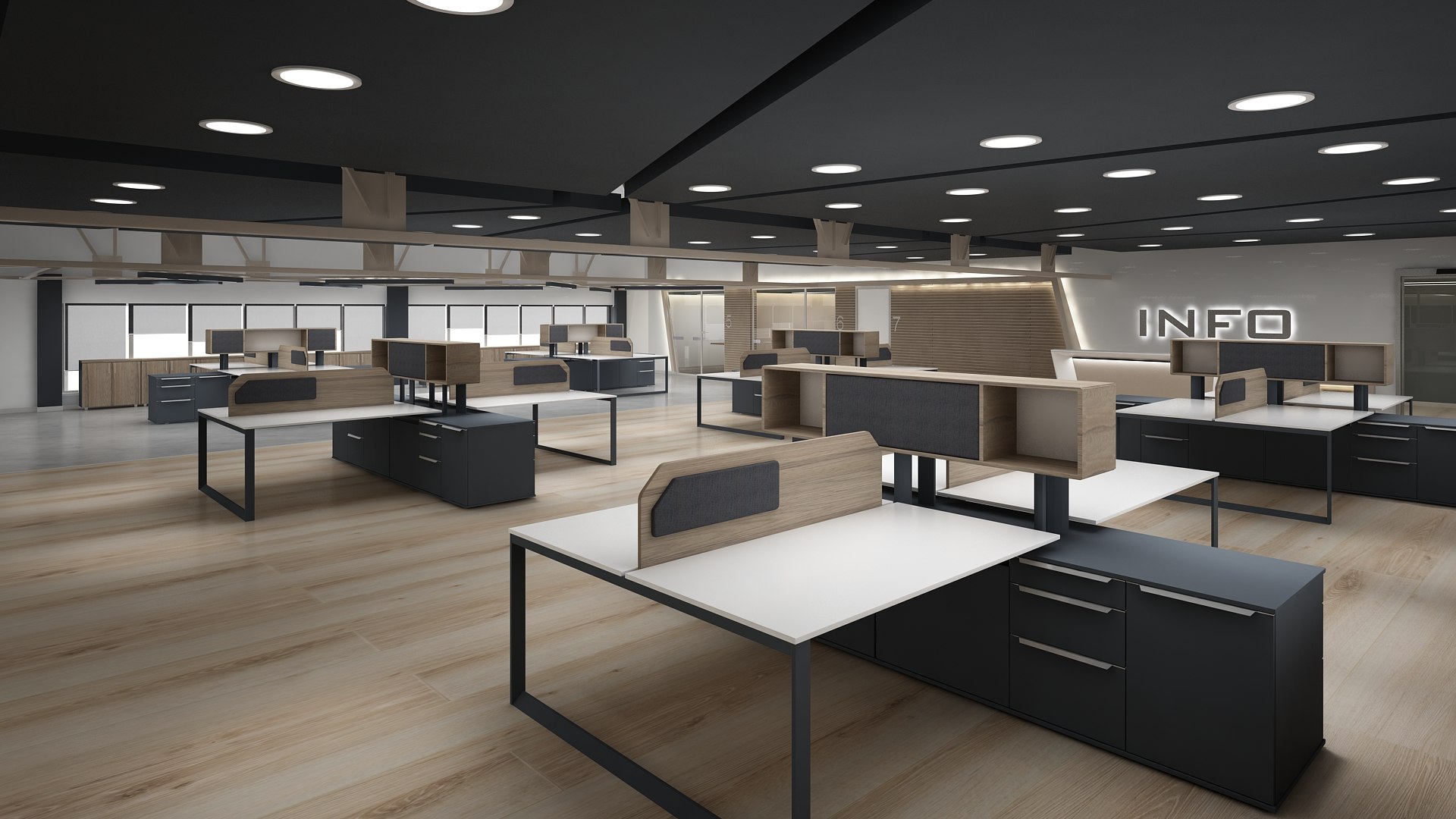 3D Office Interior Model - TurboSquid 2324488