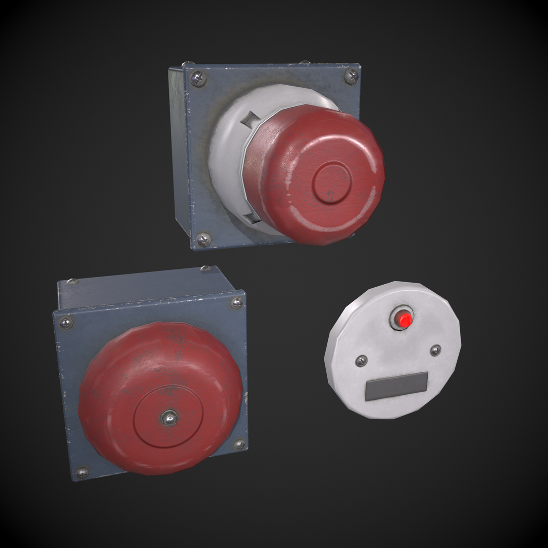 Fire Alarm Set model - TurboSquid 1745979