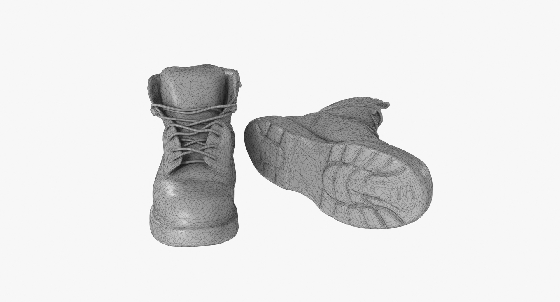 3D Old Leather Boots - TurboSquid 2039334