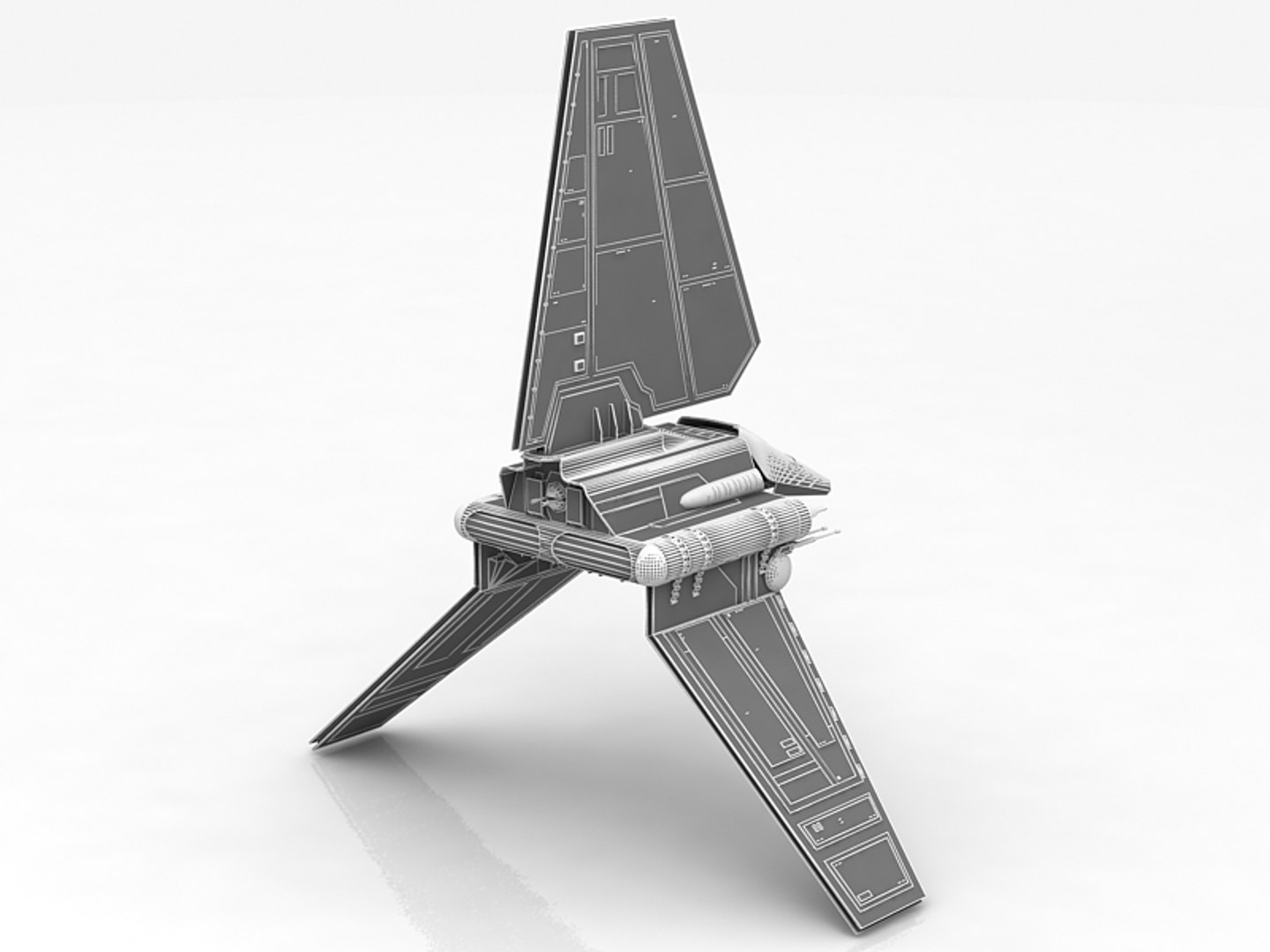 Imperial Shuttle 3D Model - TurboSquid 1626419