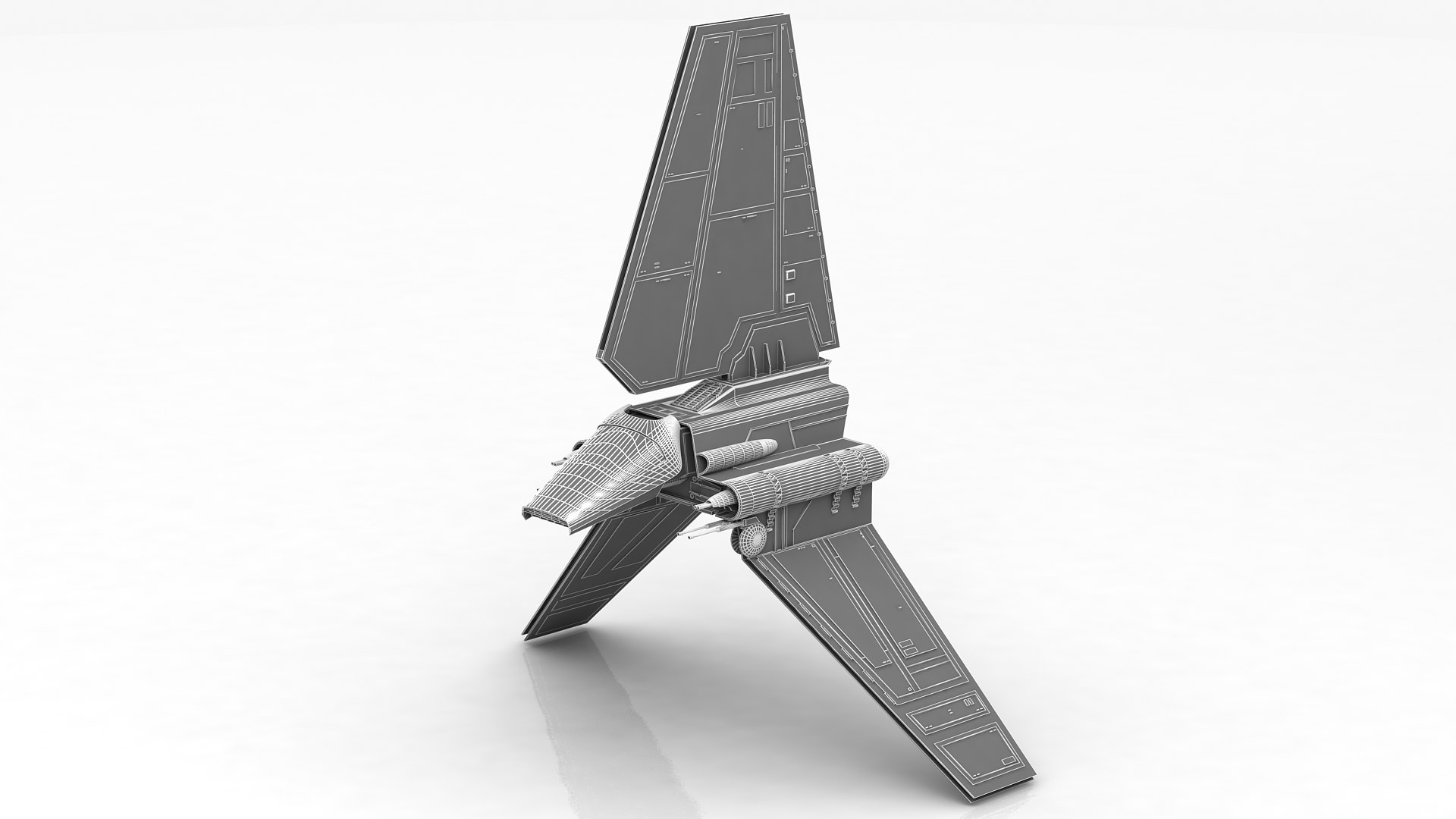 Imperial Shuttle 3D Model - TurboSquid 1626419