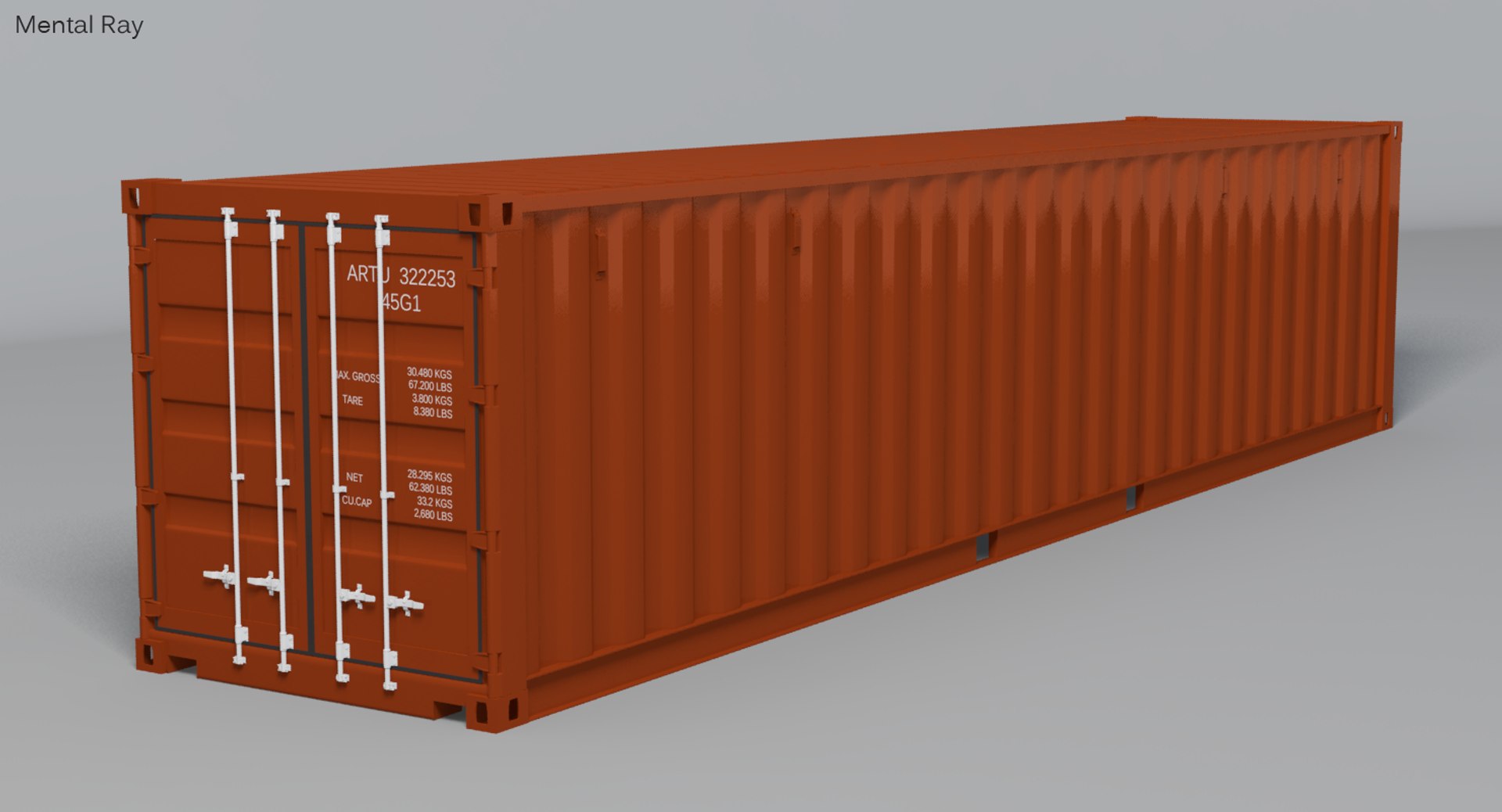 3D Model Intermodal Container 40 - TurboSquid 1387512