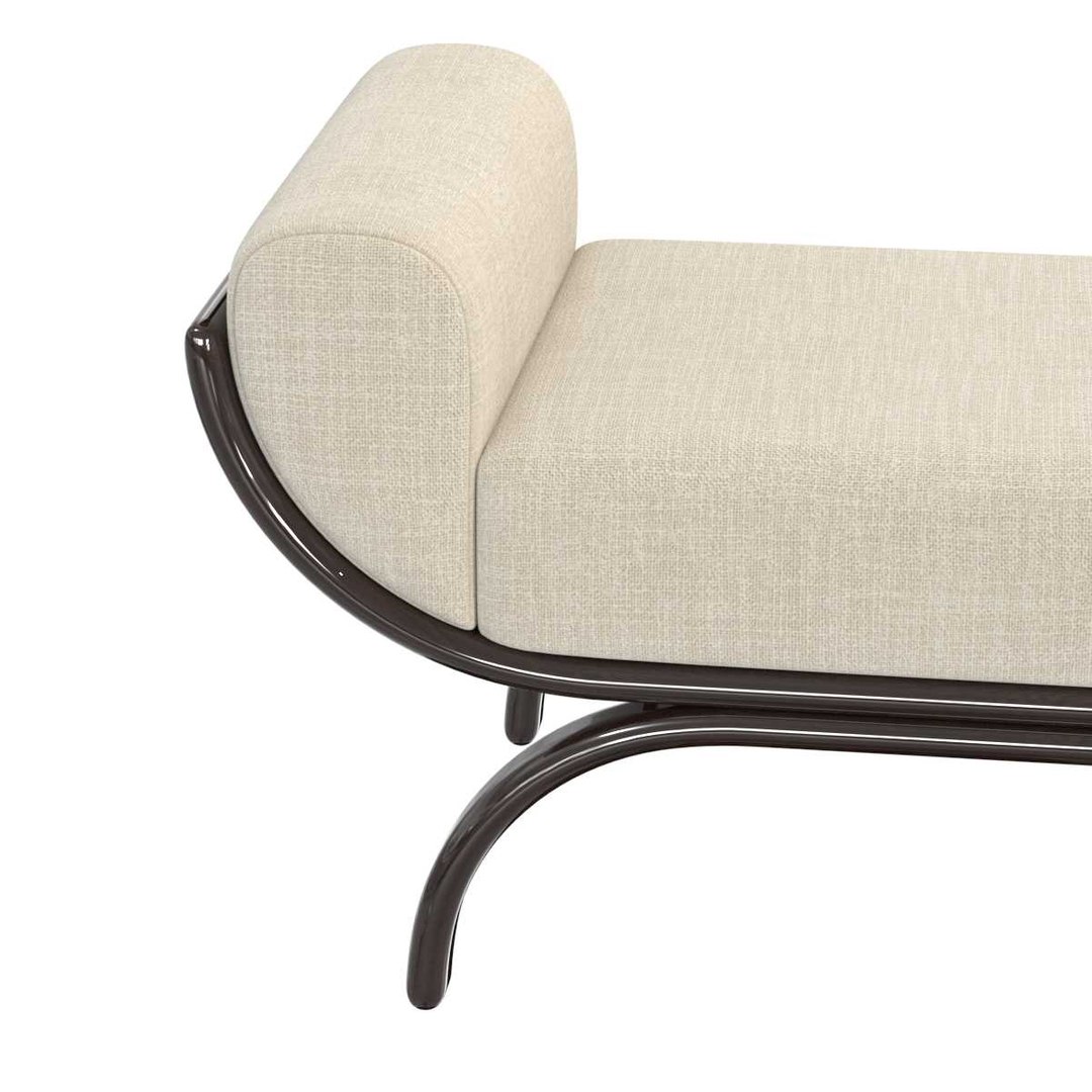 Bench Custom Curved Arms Model - TurboSquid 1602247