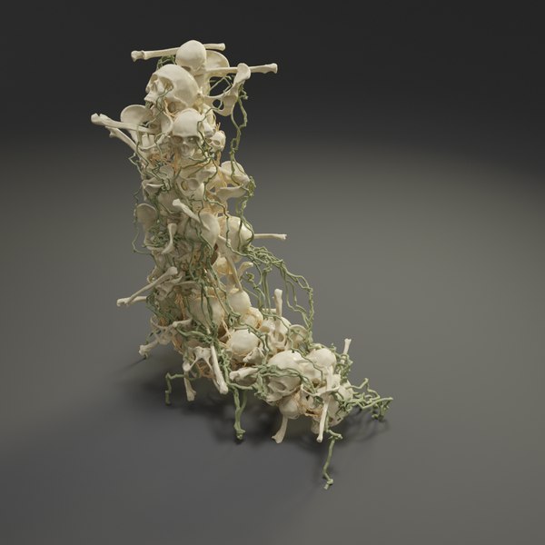 3D letter l bones skeleton - TurboSquid 1546158